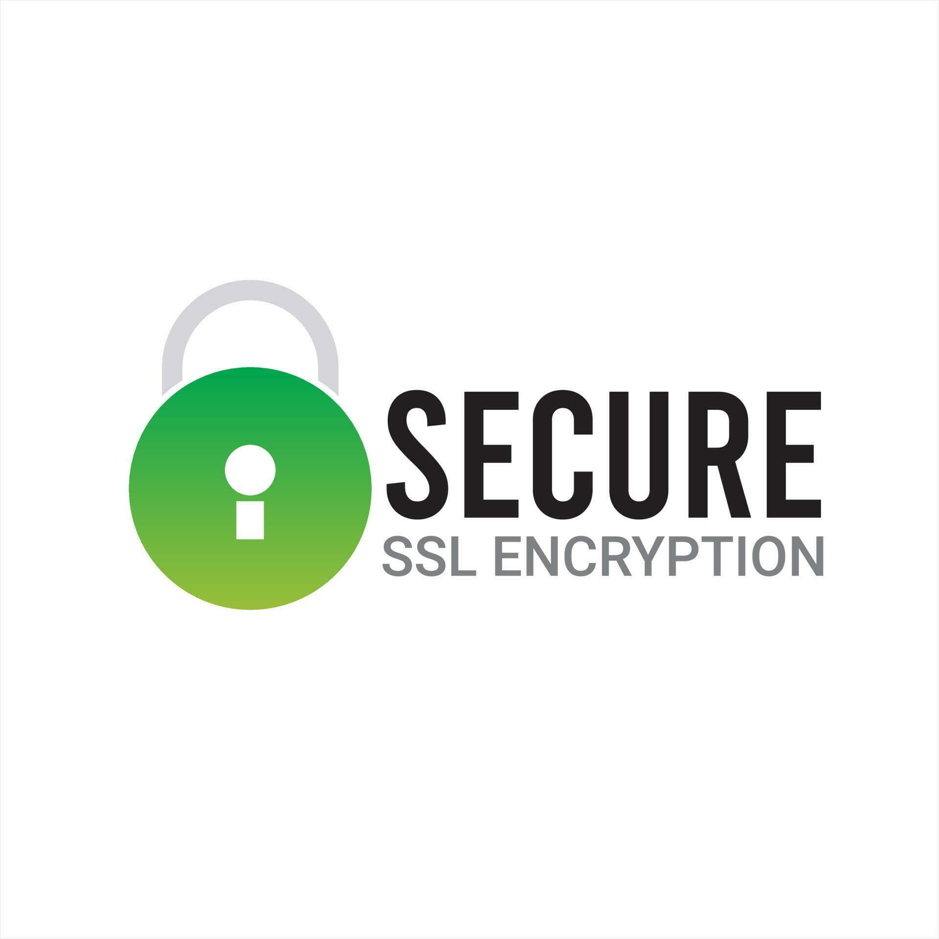 Secure Ssl Encryption Logo, Secure Connection Icon Vector Illustration ...