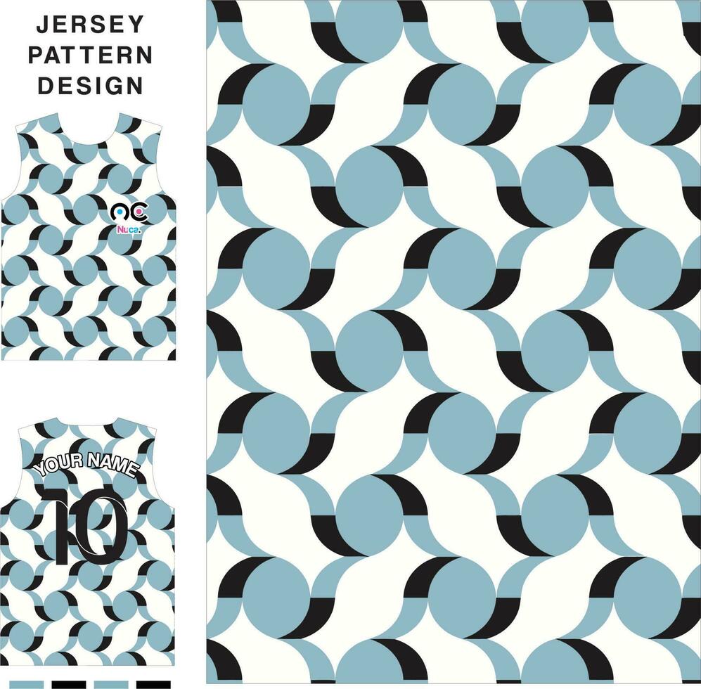 Abstract Circle Pattern Concept Vector Jersey Pattern Template For Printing Or Sublimation