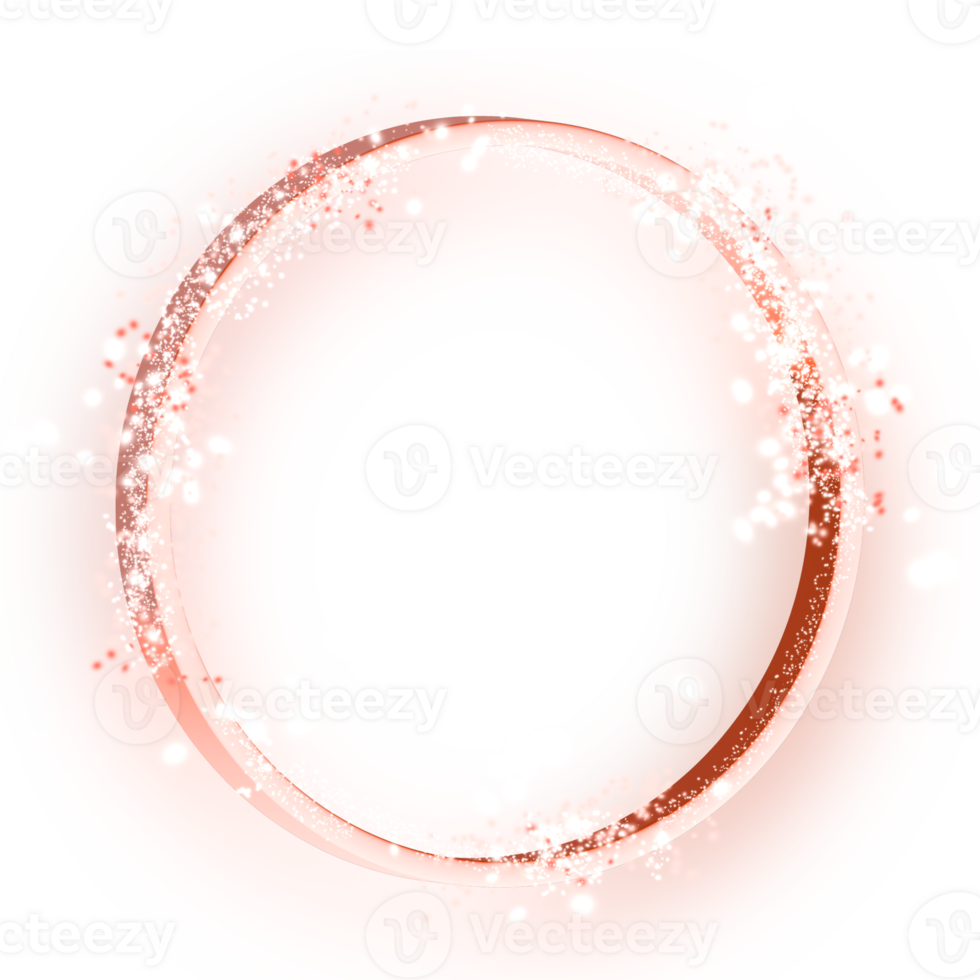 Circle Sparkling Glitter Frame 24045117 Png