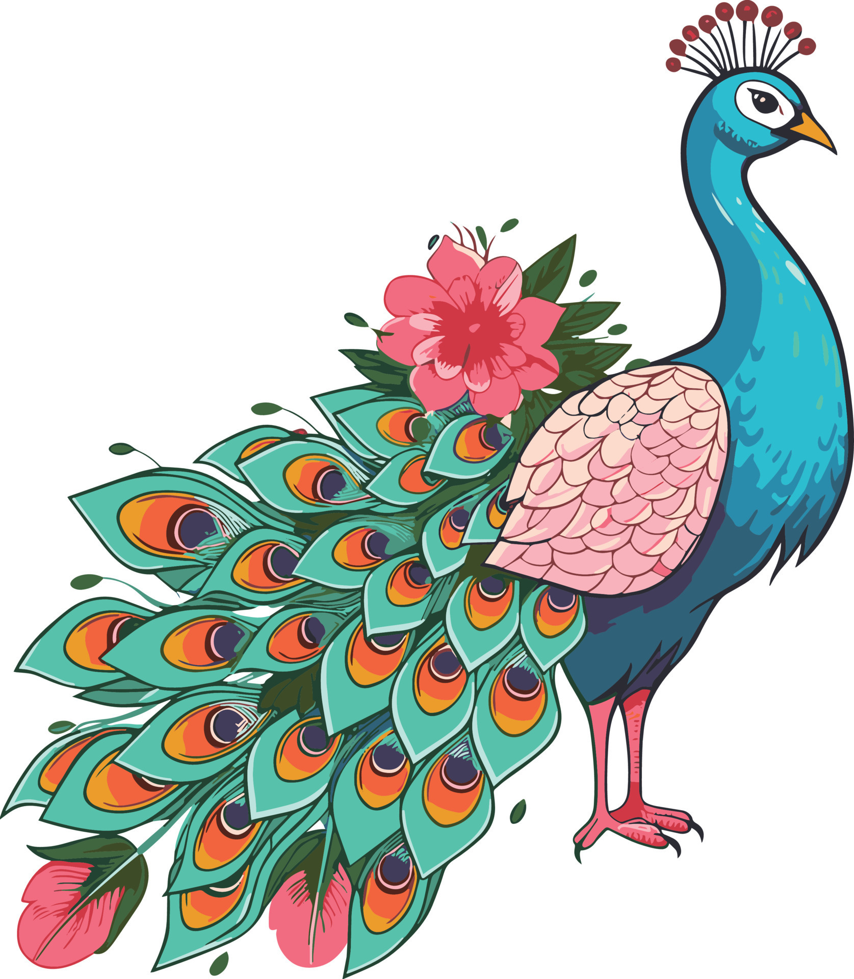 Stunning Peacock Vector Art Unleash Vibrant Colors And Exquisite