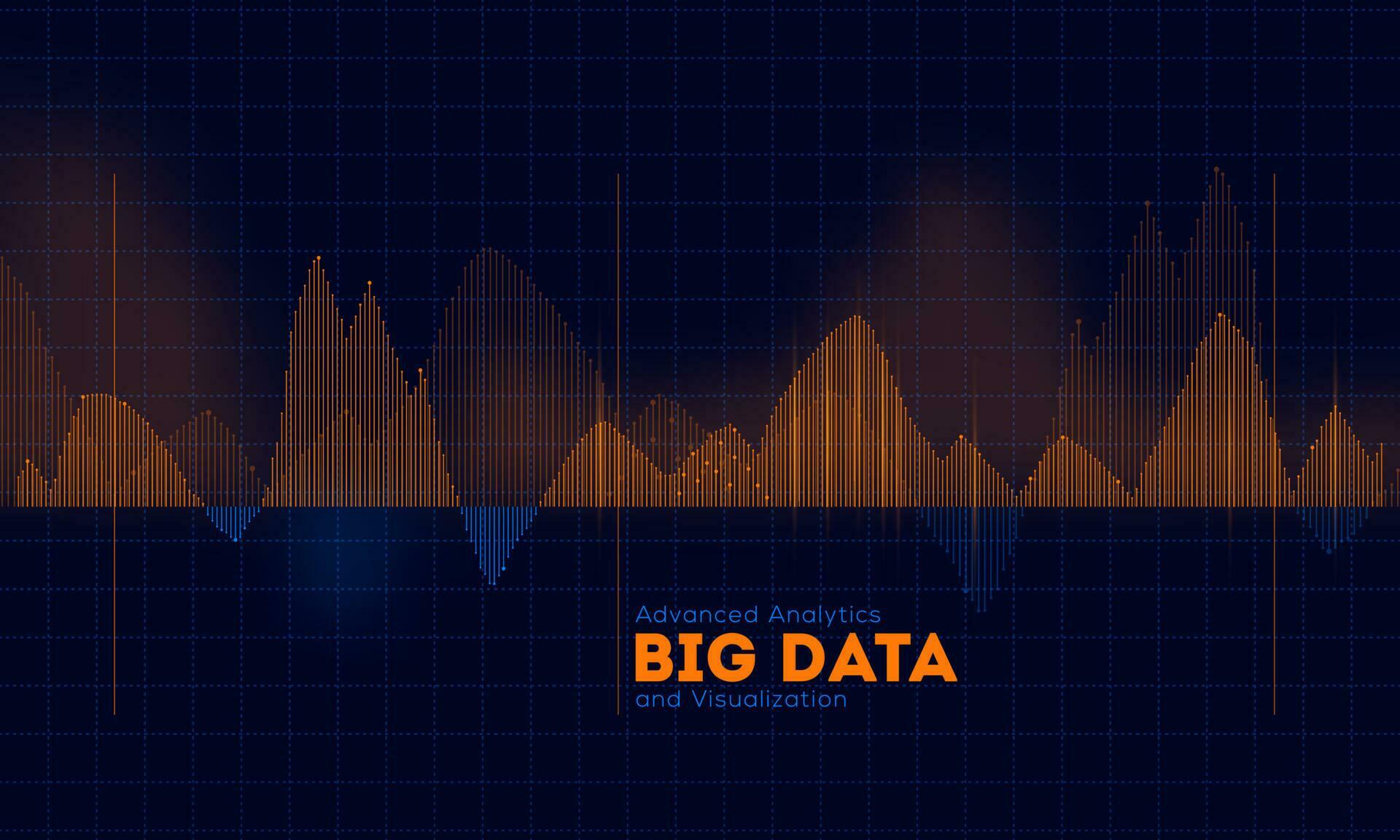 Wavy Structure Of Hi Tech Digital Wave Network Background For Analytic