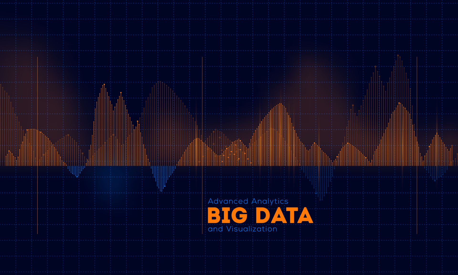 Wavy Structure Of Hi Tech Digital Wave Network Background For Analytic