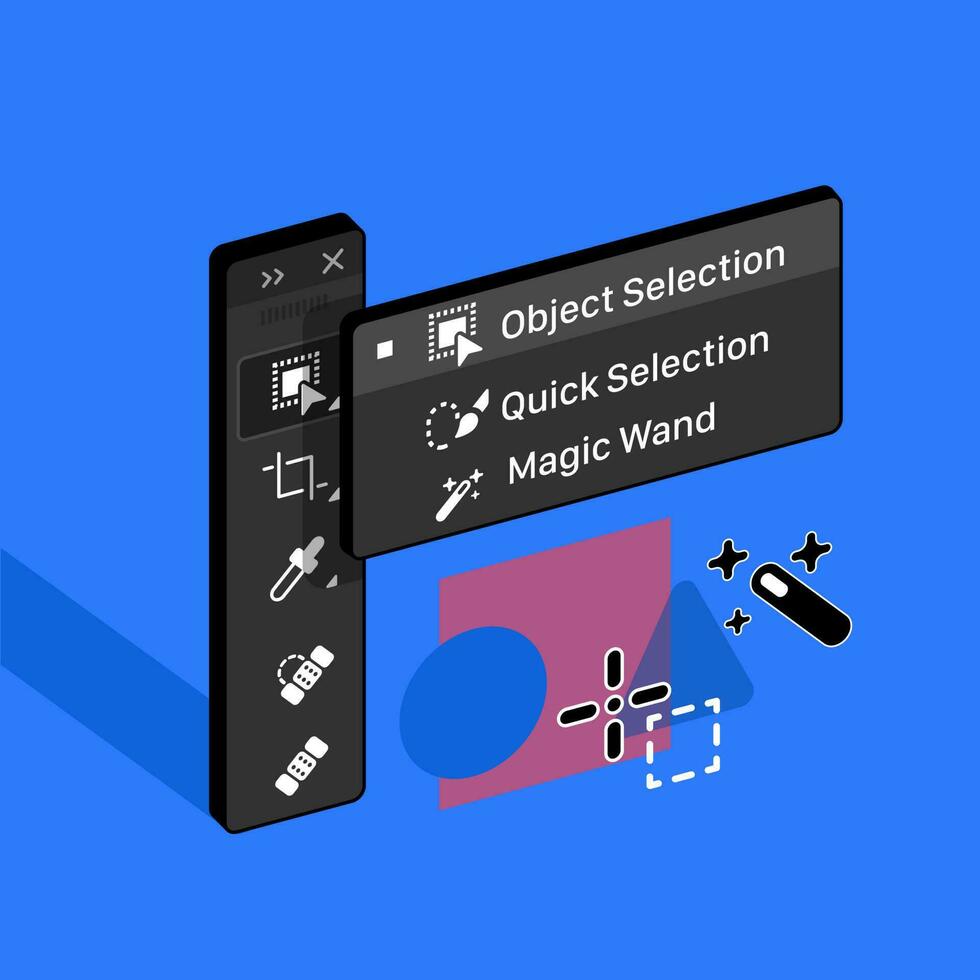 Tools Panel Object Selection Quick Selection And Magic Wand Tool 5483