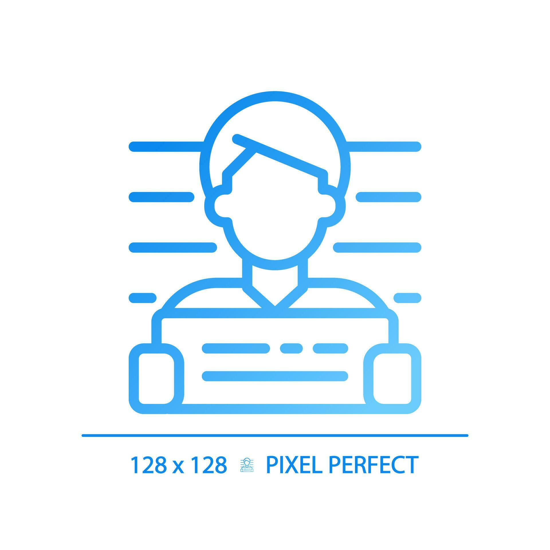 Suspected Pixel Perfect Gradient Linear Vector Icon Arrest Of Criminal