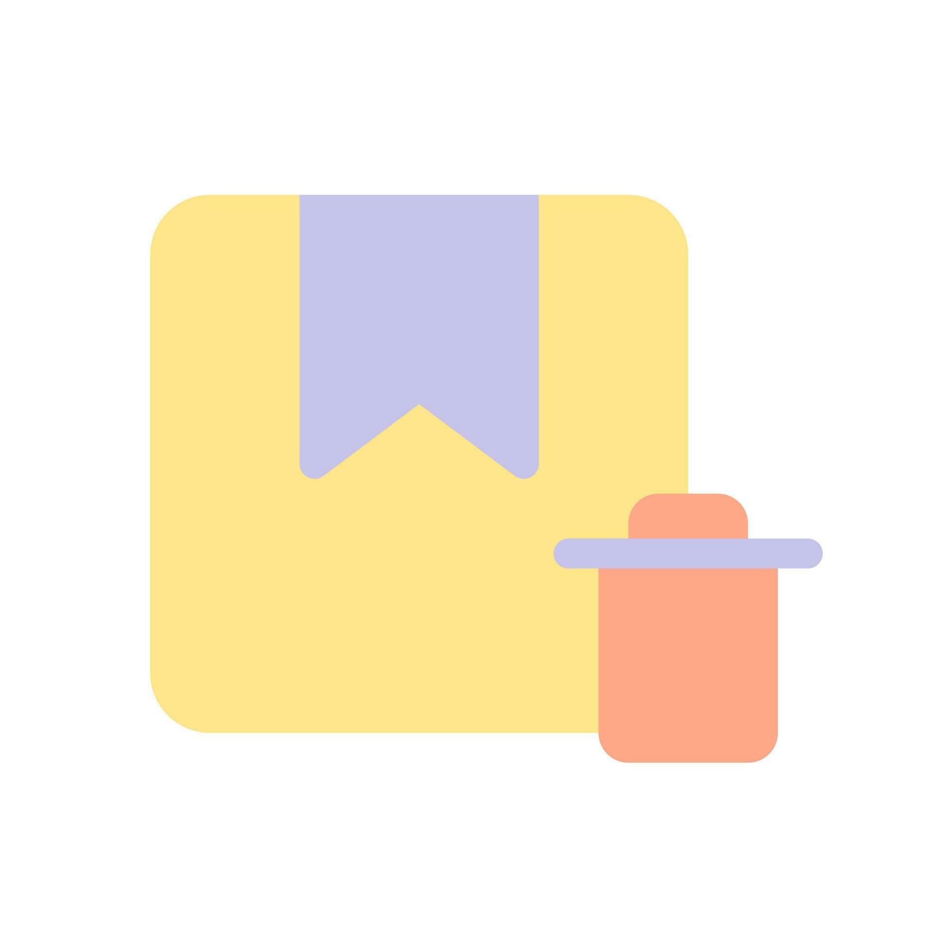 Delete order flat color ui icon. Cancel parcel delivery. Erase box ... Delete order flat color ui icon. Cancel parcel delivery. Erase box ...