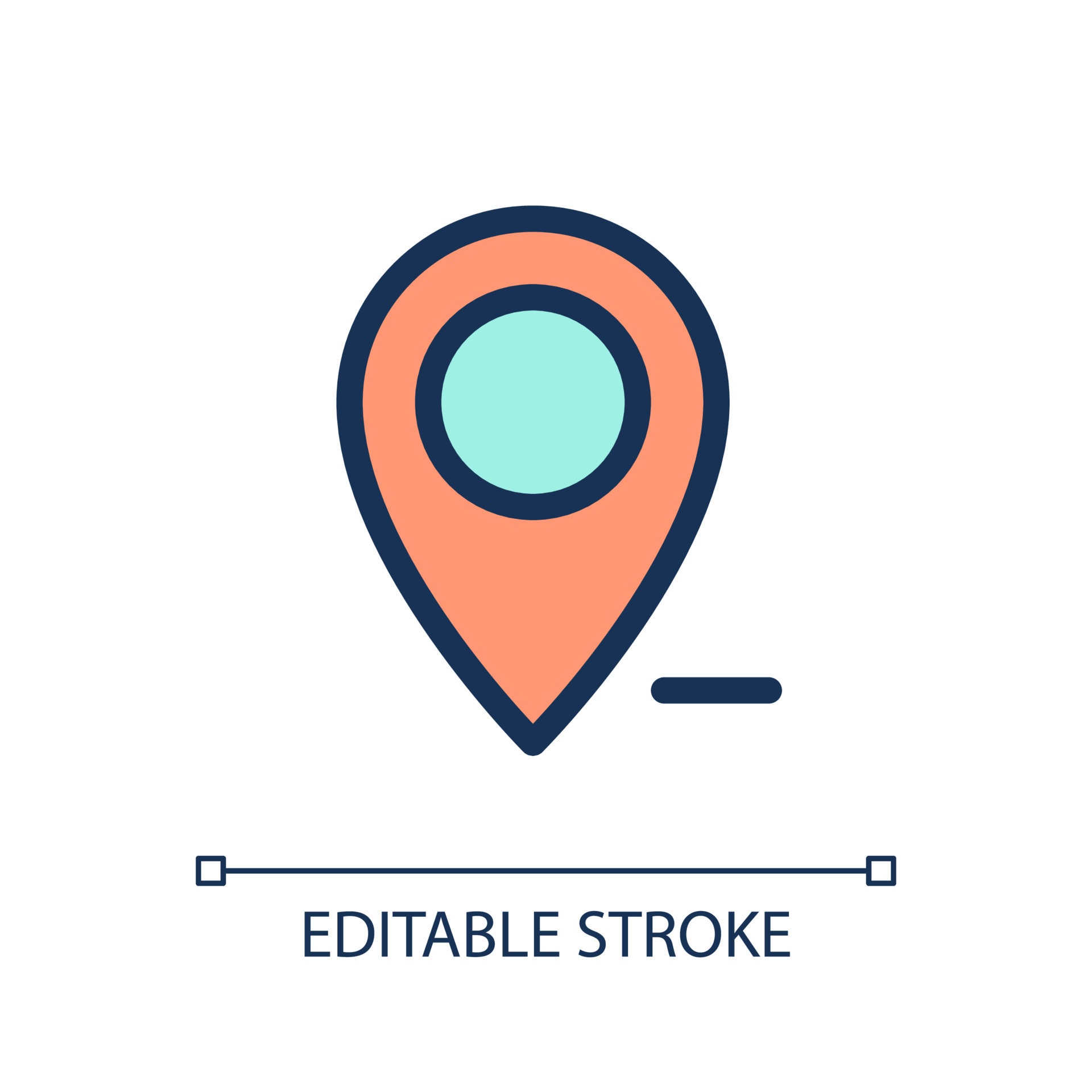 Remove Pin From Map Pixel Perfect Rgb Color Ui Icon Unpin Location Simple Filled Line Element