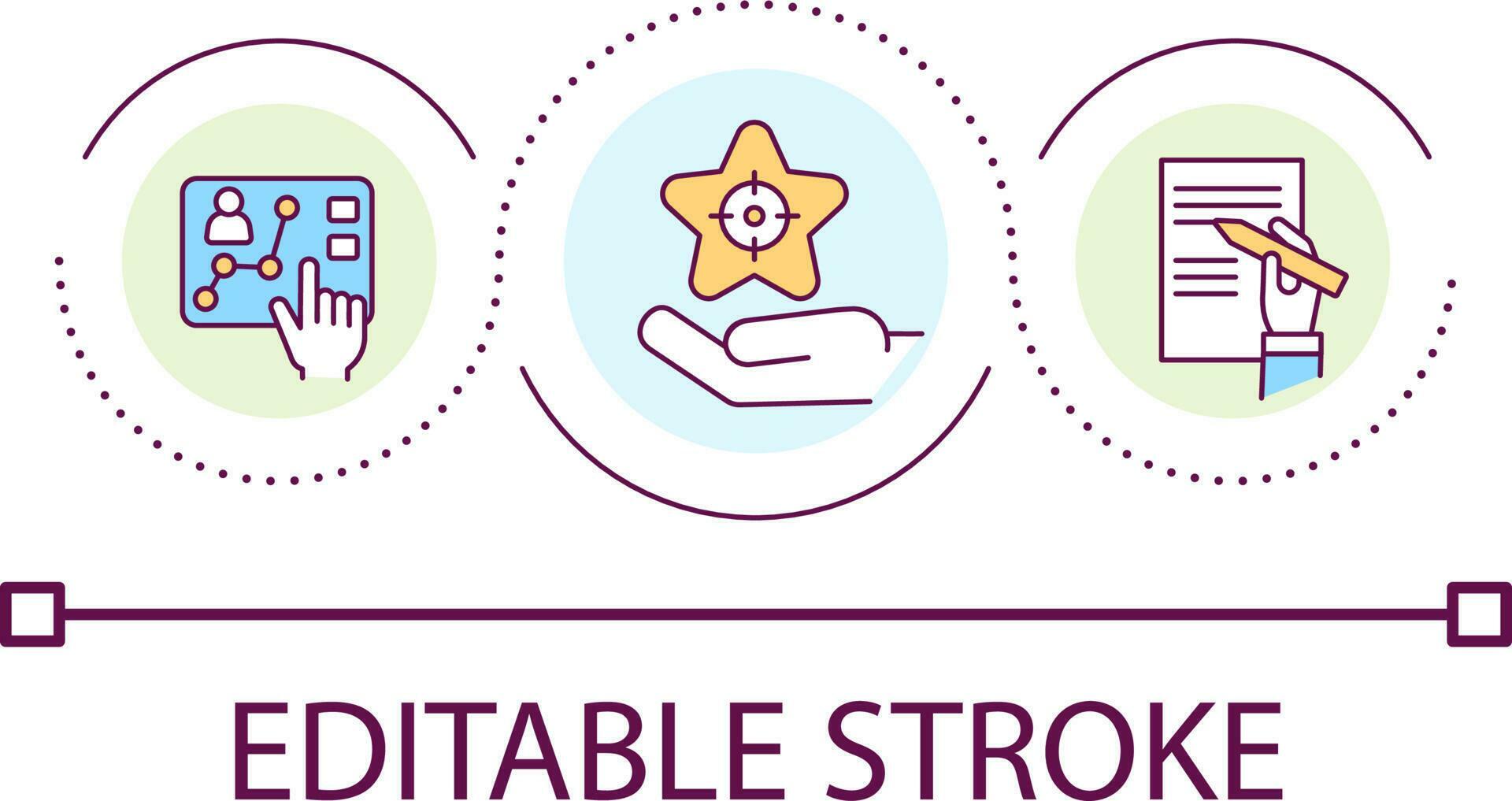 Employee incentive programs loop concept icon. HR motivation strategies ...