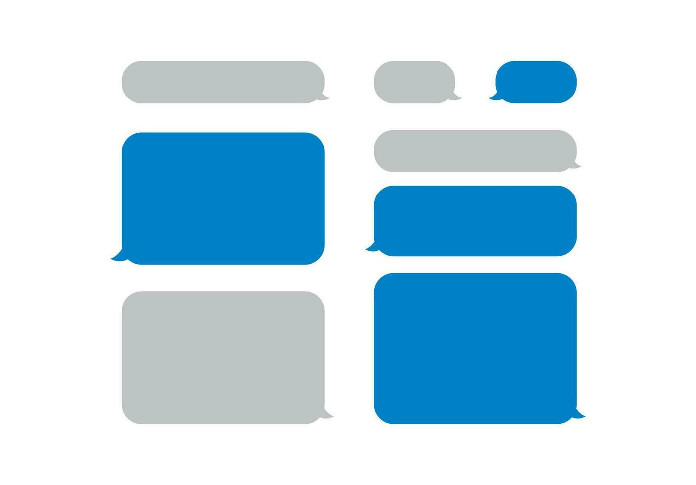 Message bubbles chat on smartphone vector illustration on background ...