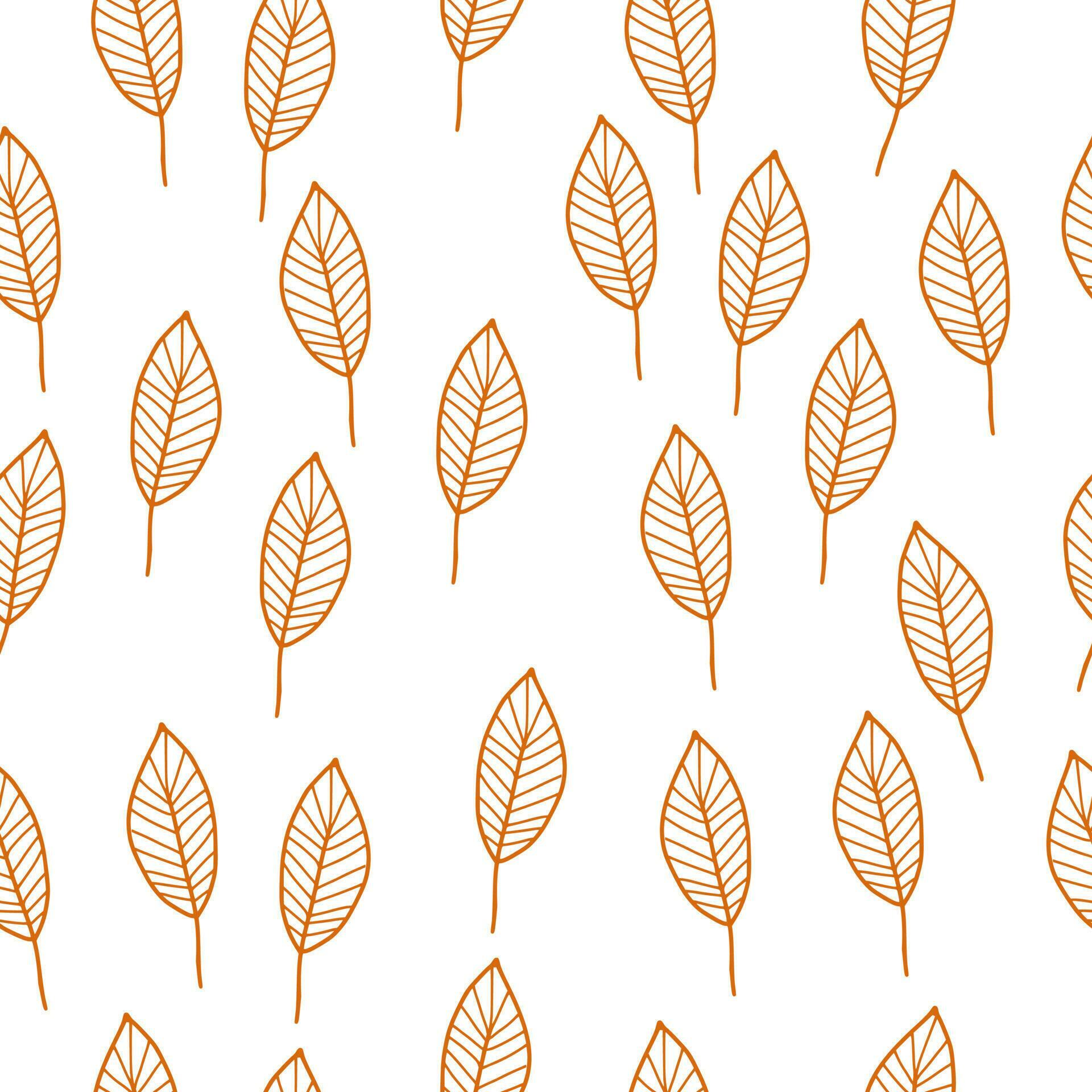 Outline Leaves Seamless Pattern 24054243 Vector Art At Vecteezy
