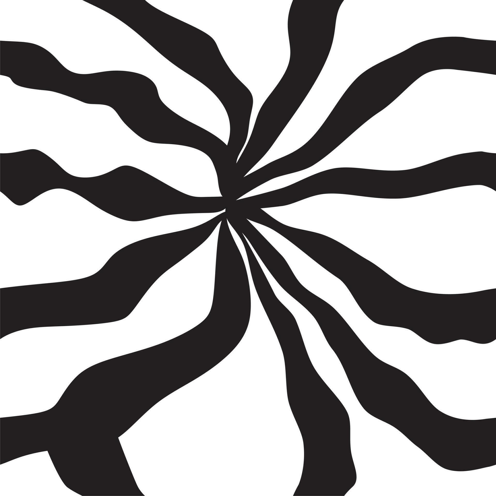Wavy Lines Seamless Pattern Vector Abstract Liquid Lines Texture