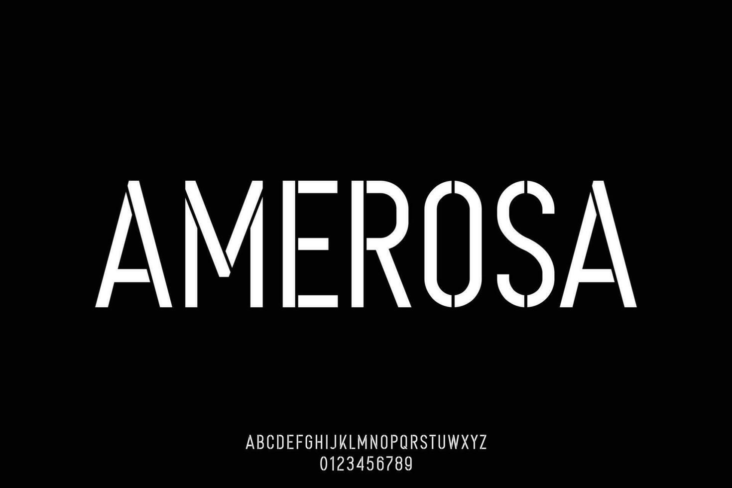Minimalist modern stencil type display font vector 24054610 Vector Art ... Minimalist modern stencil type display font vector 24054610 Vector Art ...