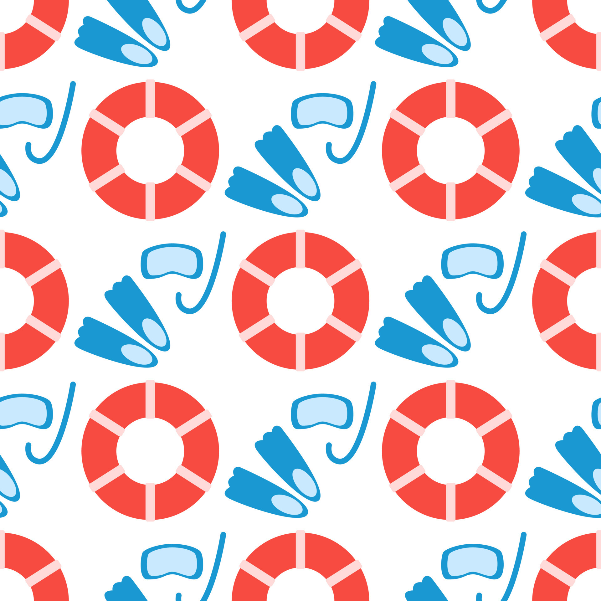 Diving seamless pattern 24055061 Vector Art at Vecteezy