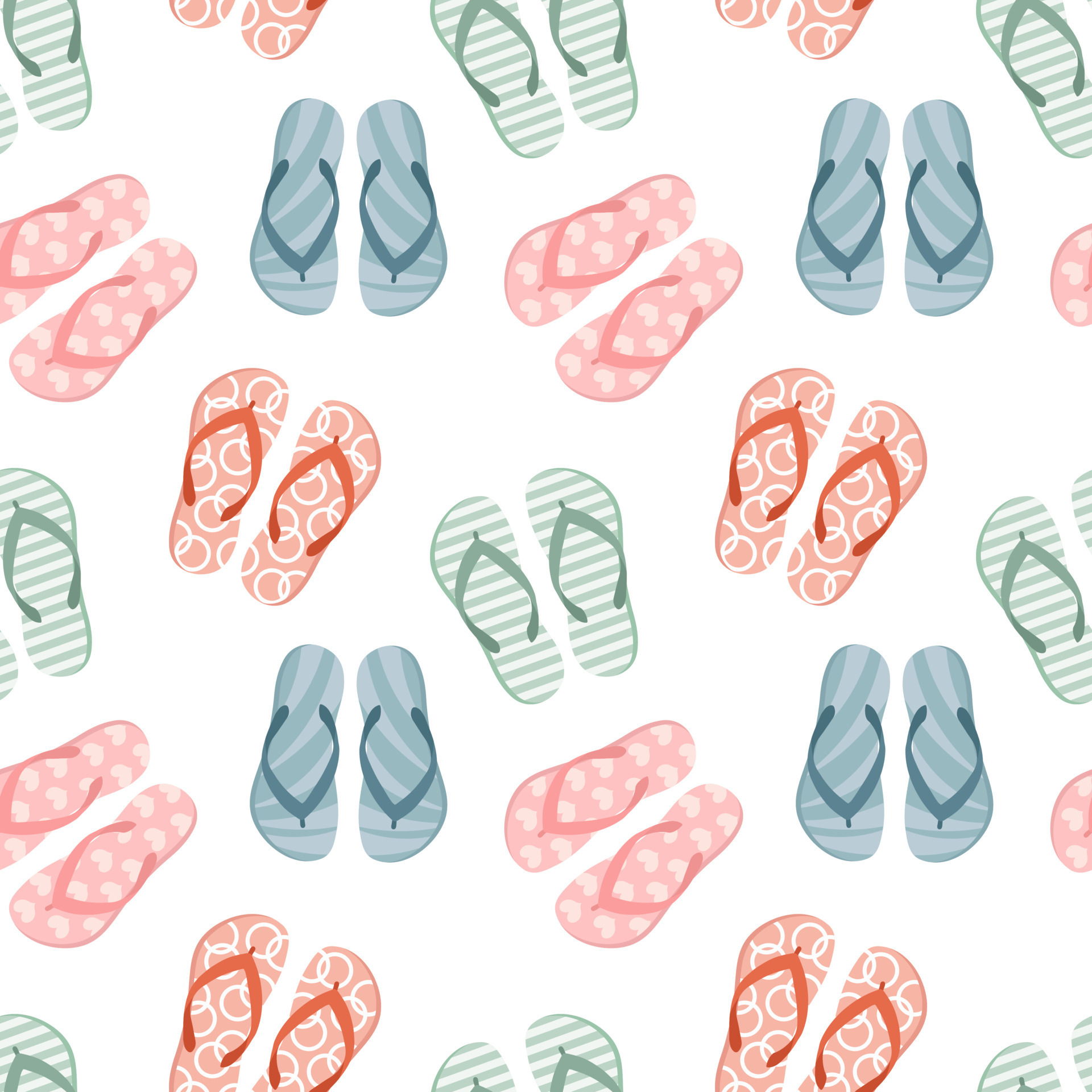 Flip Flop Printable Pattern