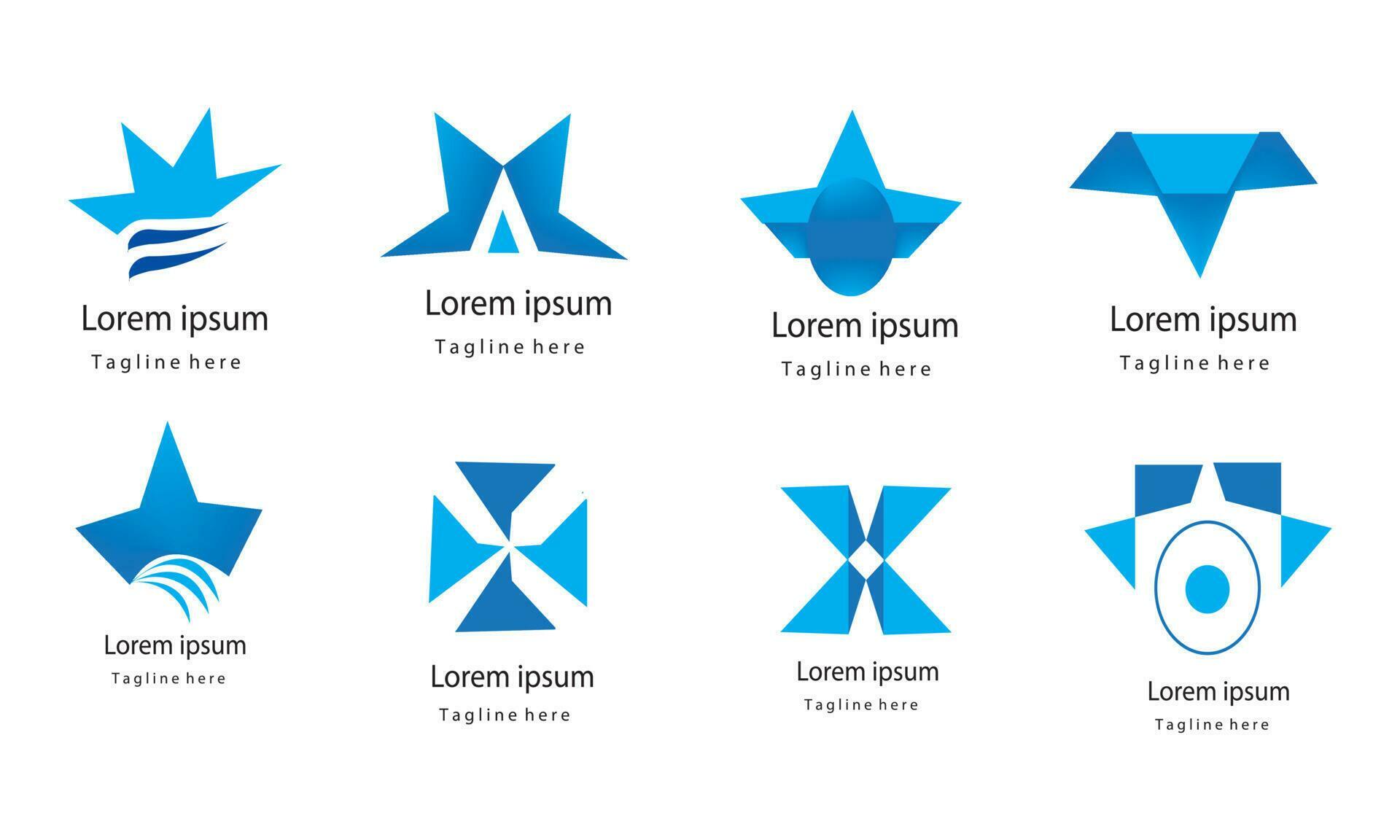 abstract logo collection set. logo design set free vector. 24056542 ...