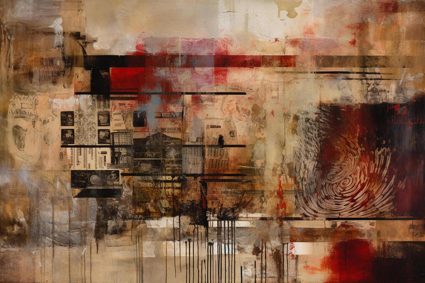 Layers of Urban Flair A Multifaceted Mixed Media Painting with Dynamic ... Layers of Urban Flair A Multifaceted Mixed Media Painting with Dynamic ...