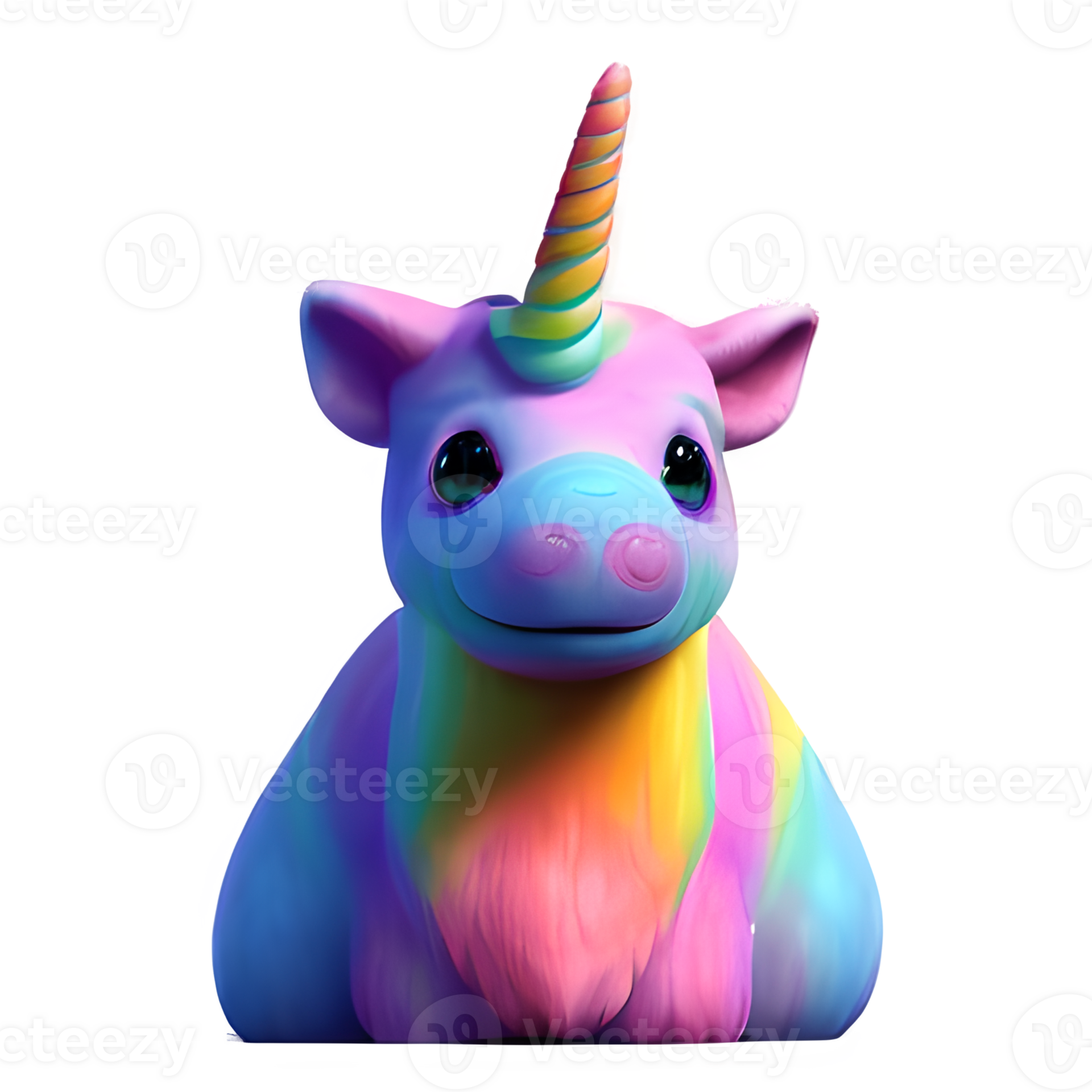 Cute Unicorn Rainbow Colorful Generated Ai 24060943 Png