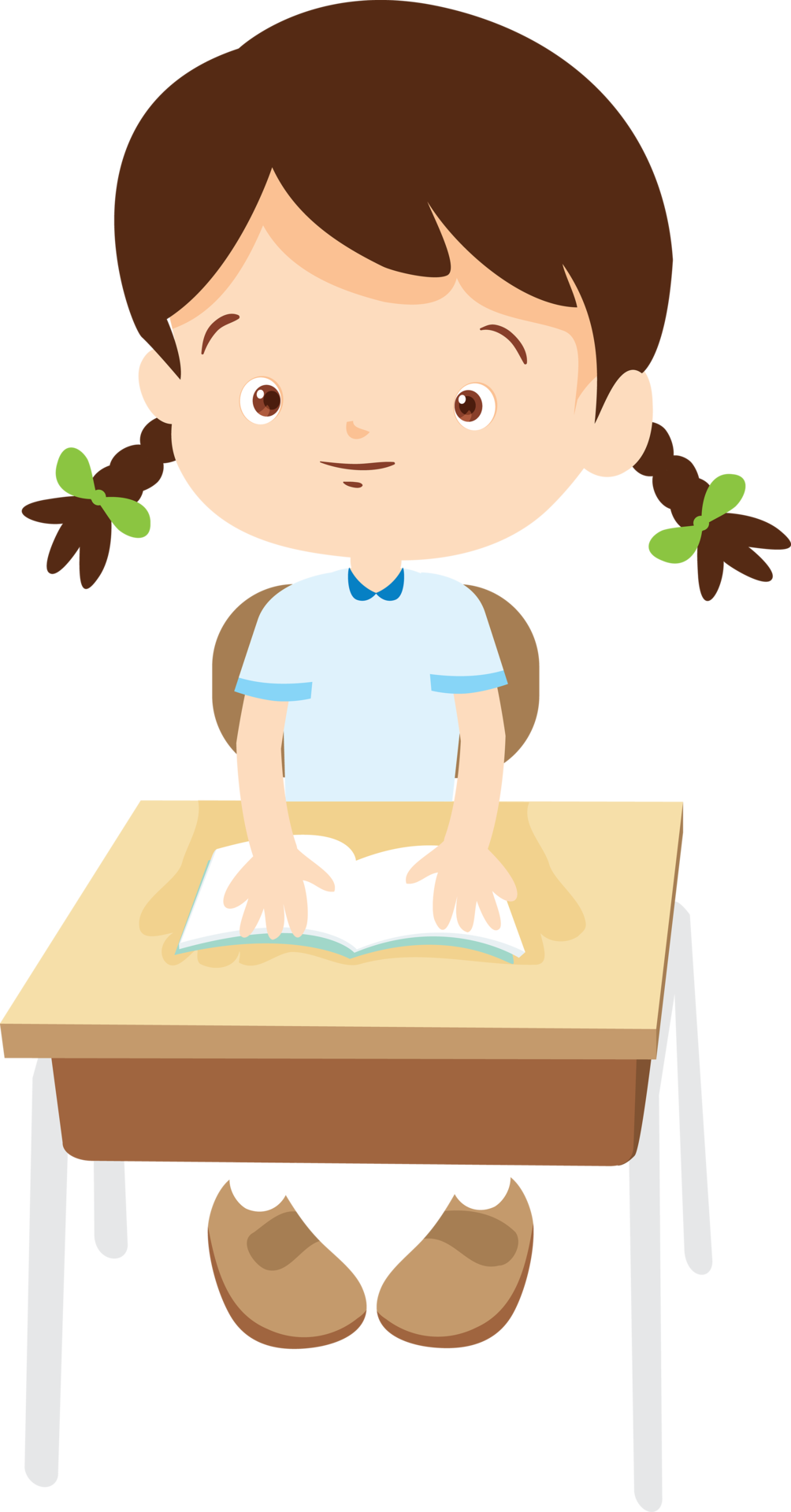 student girl learning sitting on desk in classroom 24062825 PNG