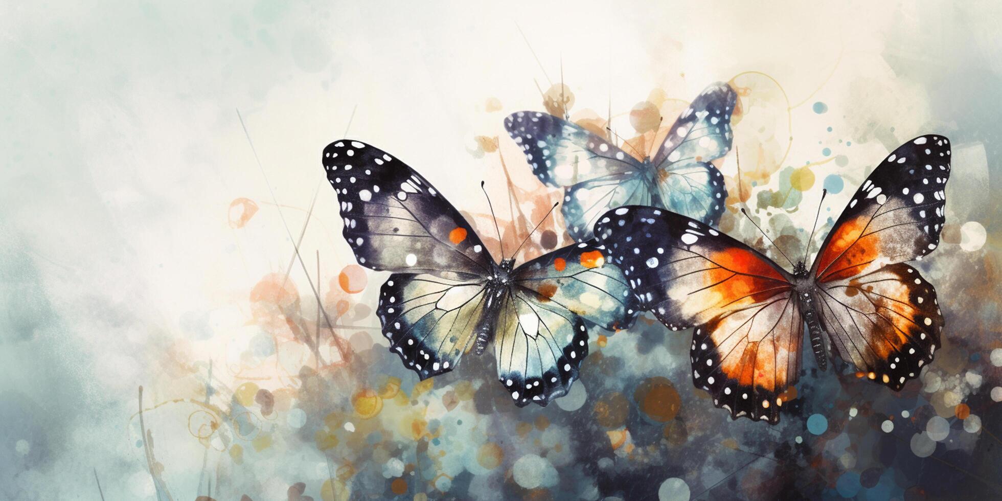 Fluttering Symphony Abstract Drawing of Butterflies in Warm Hues 24066164 Stock Photo at Vecteezy