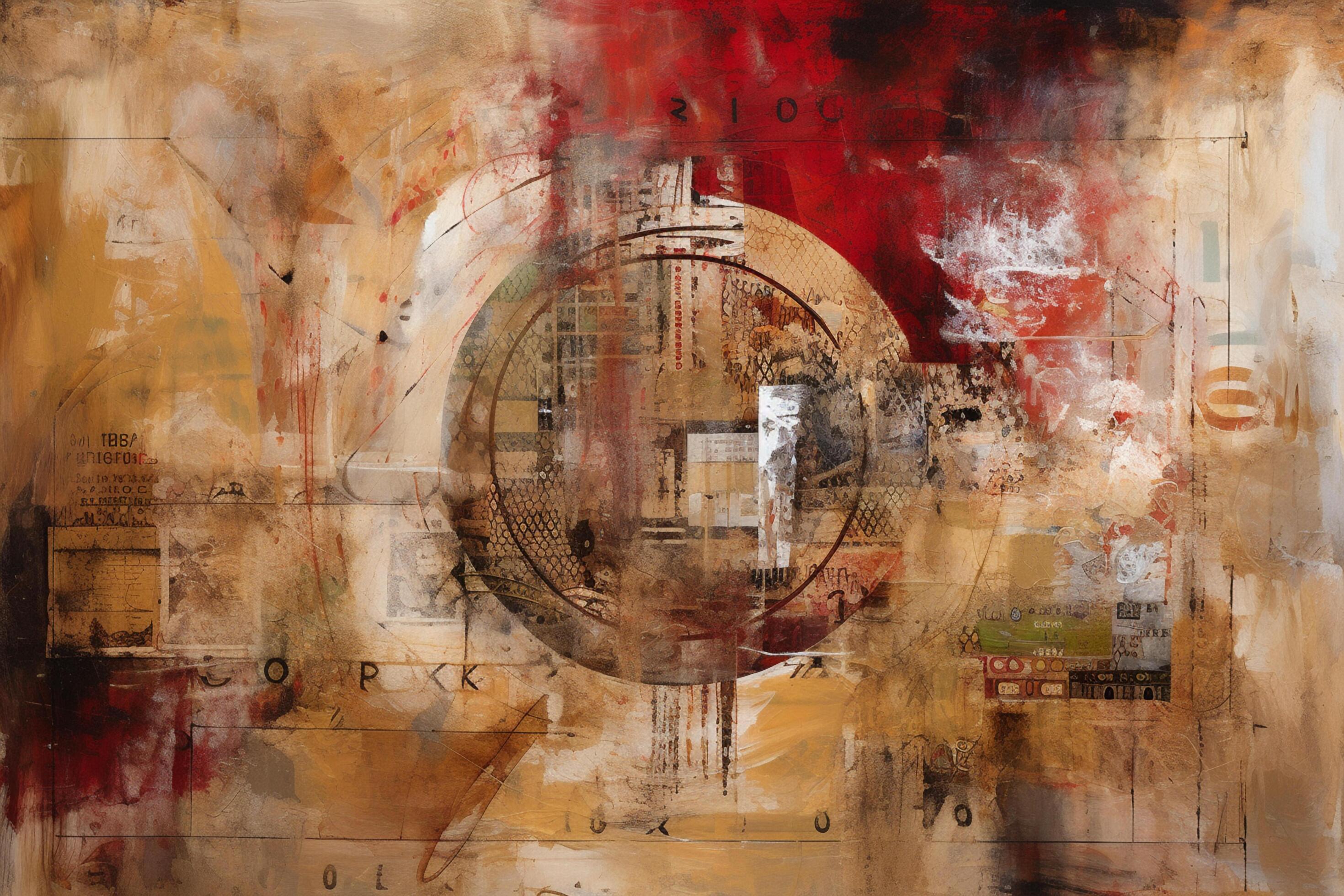 Layers of Urban Flair A Multifaceted Mixed Media Painting with Dynamic ... Layers of Urban Flair A Multifaceted Mixed Media Painting with Dynamic ...