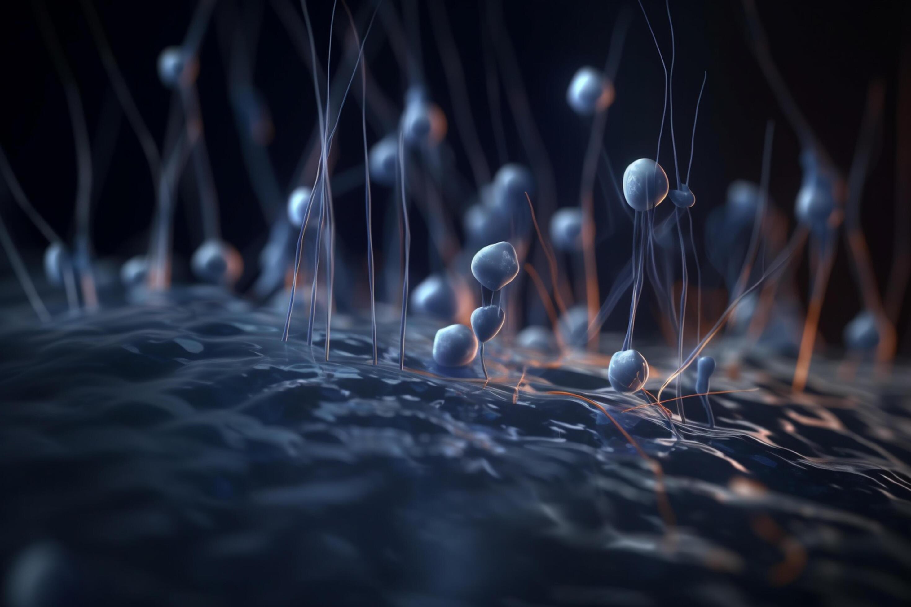 Colorful Abstract 3d Illustration Of Muscle Fiber Relaxation At