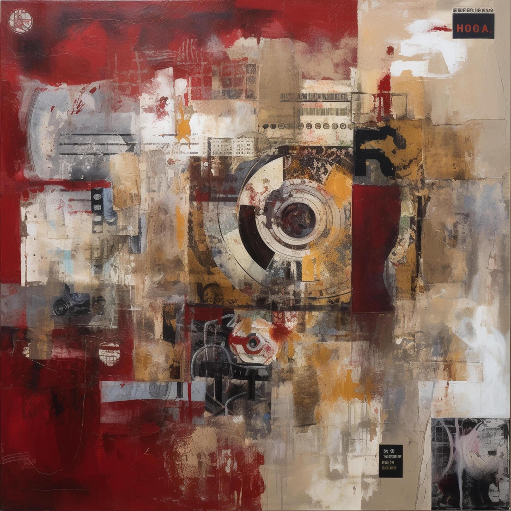 Layers of Urban Flair A Multifaceted Mixed Media Painting with Dynamic ... Layers of Urban Flair A Multifaceted Mixed Media Painting with Dynamic ...