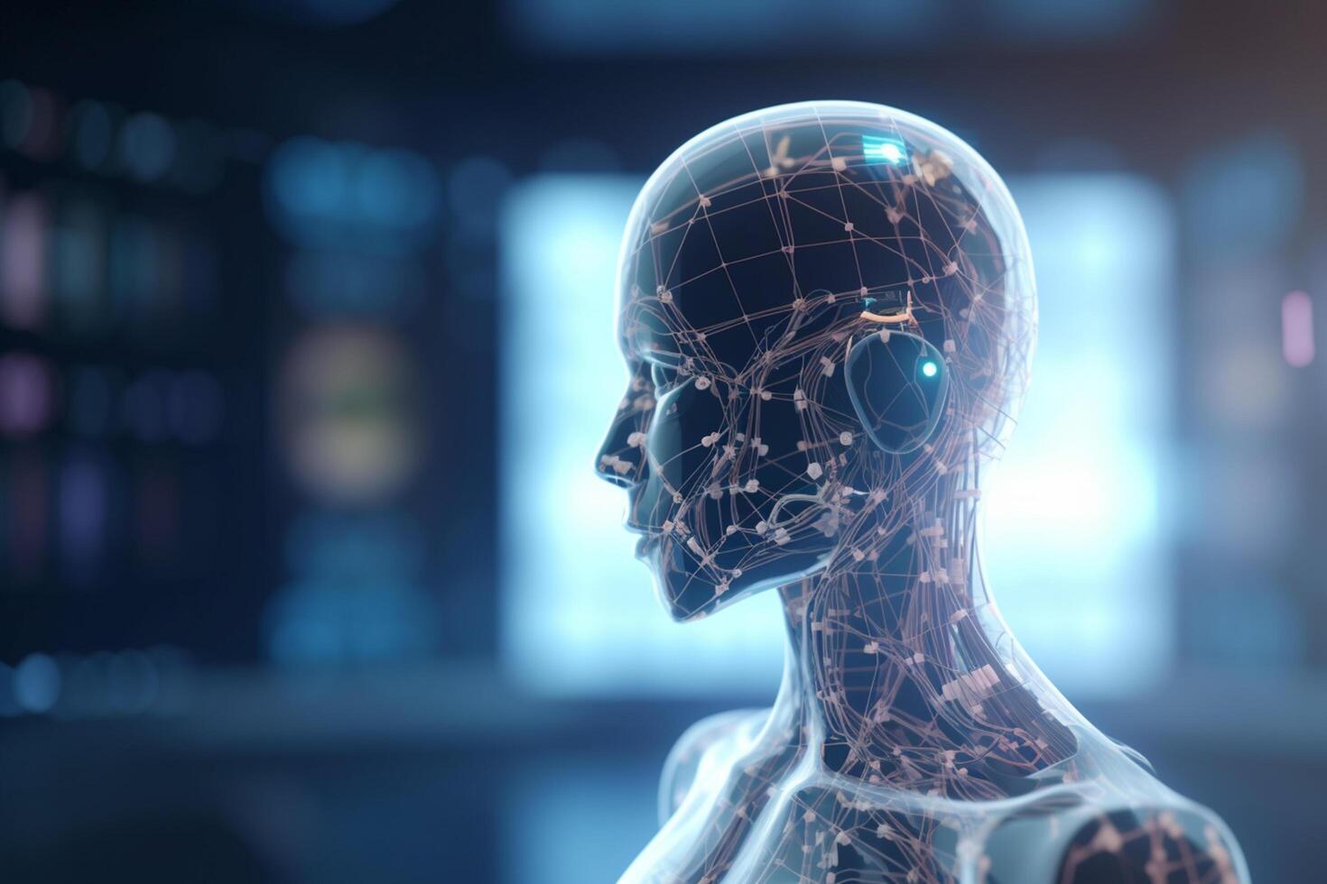 The Future of Digital Communication AI-Powered Control and Automation 24068195 Stock Photo at ...