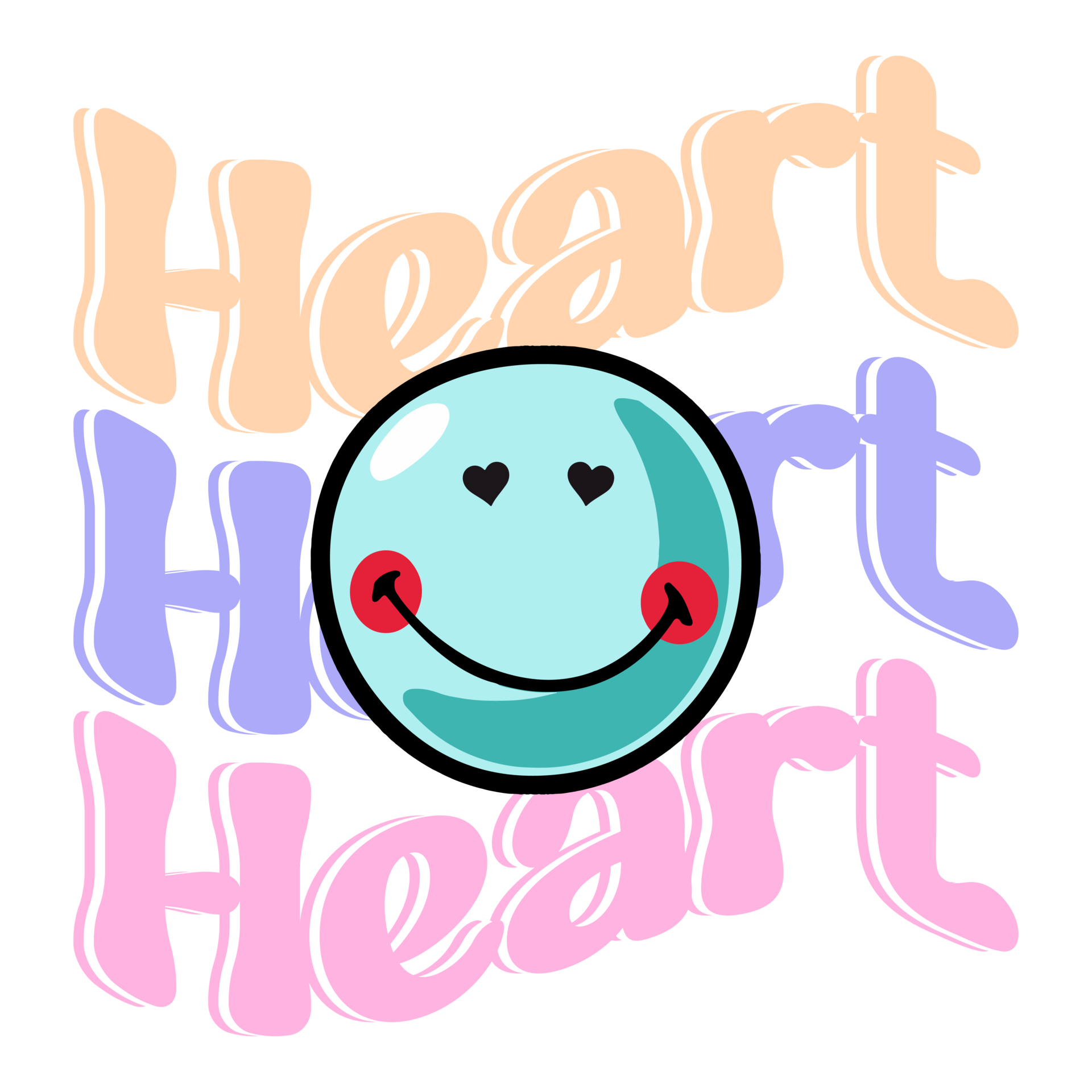 Heart Sublimation Design 24069673 Png