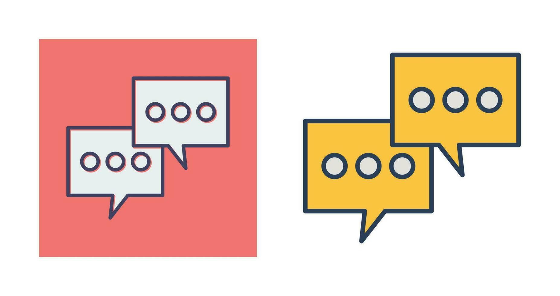 Double Message Bubble Vector Icon 24072068 Vector Art at Vecteezy