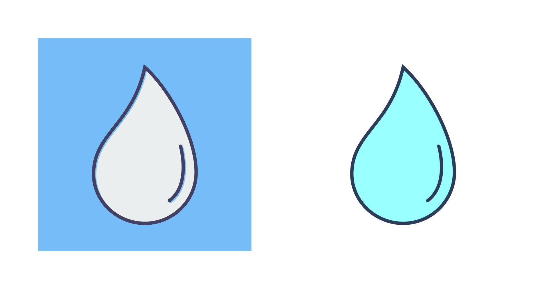 Water Droplet Vector Icon 24072132 Vector Art At Vecteezy