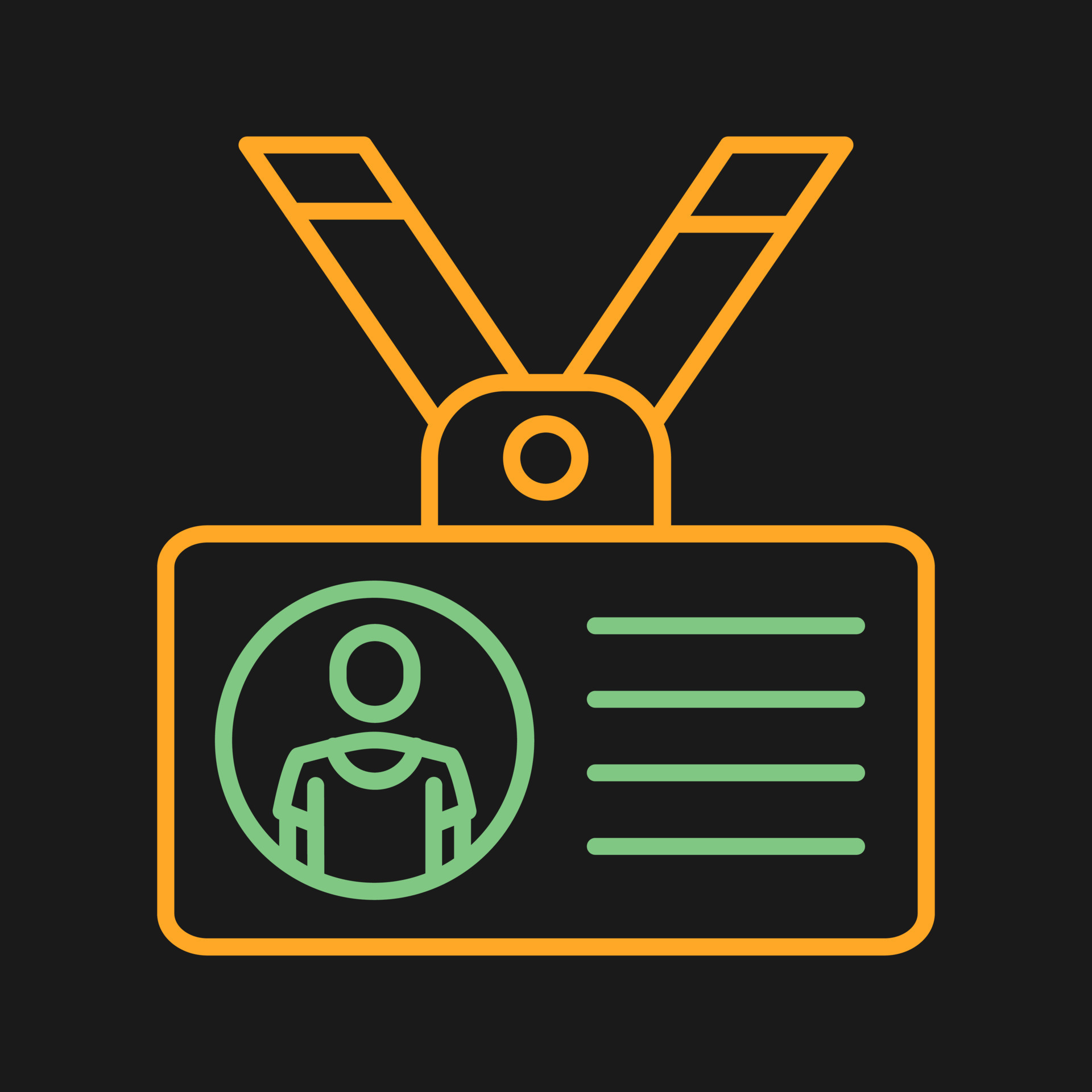 Id card Vector Icon 24072820 Vector Art at Vecteezy