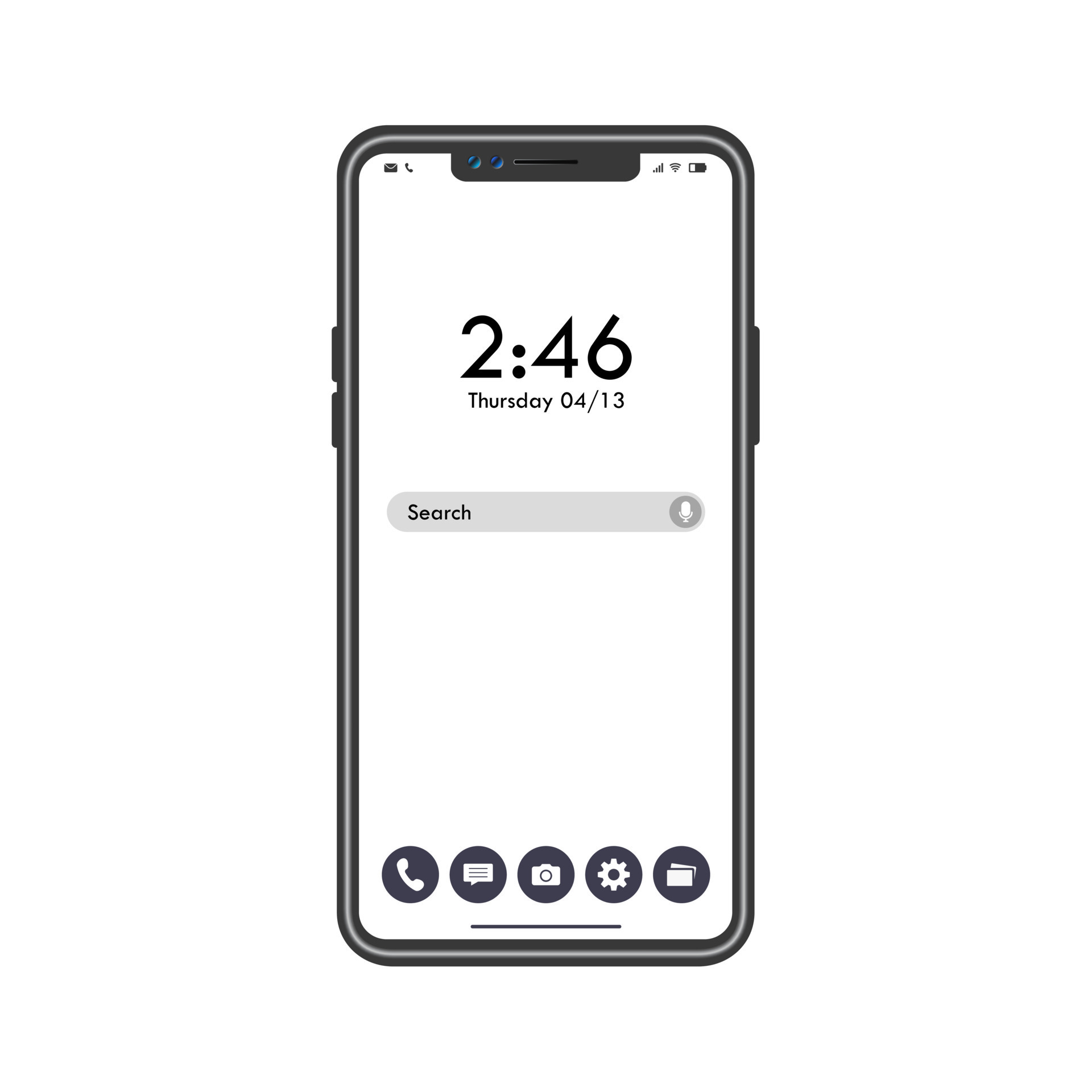 Smartphone User Interface Screen Isolated Vector Illustration 24079325 Vector Art At Vecteezy