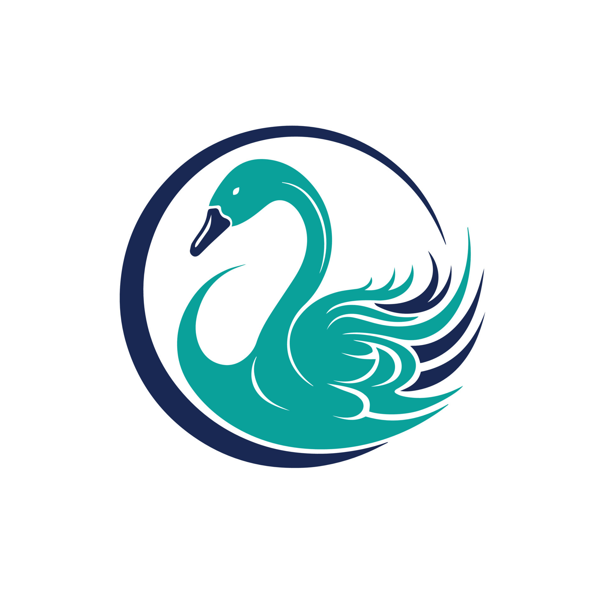 Cisne Logo Icono Vector Silueta Cisne Icono Modelo 24082378 Vector En Vecteezy