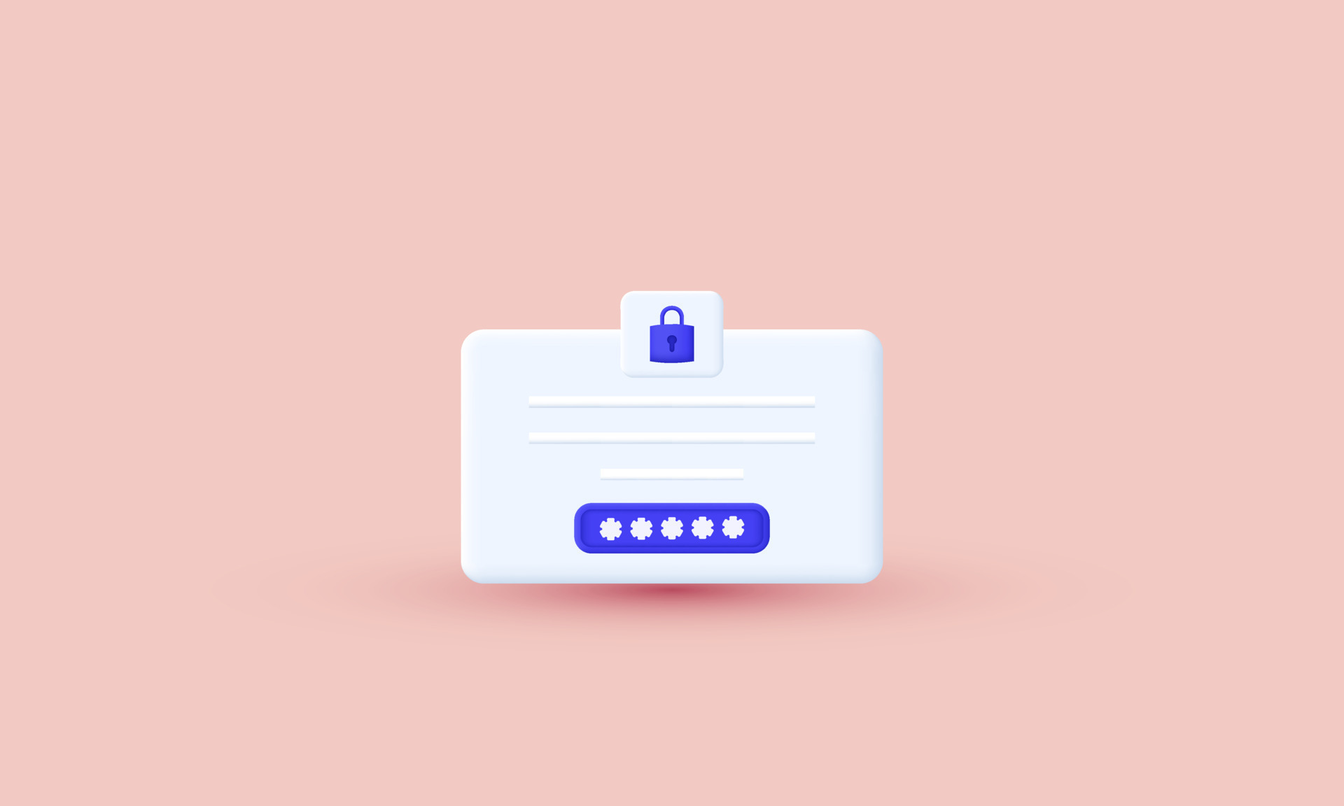Illustration Creative 3d Icon Personal Data Security Secure Information Concept Symbols Isolated