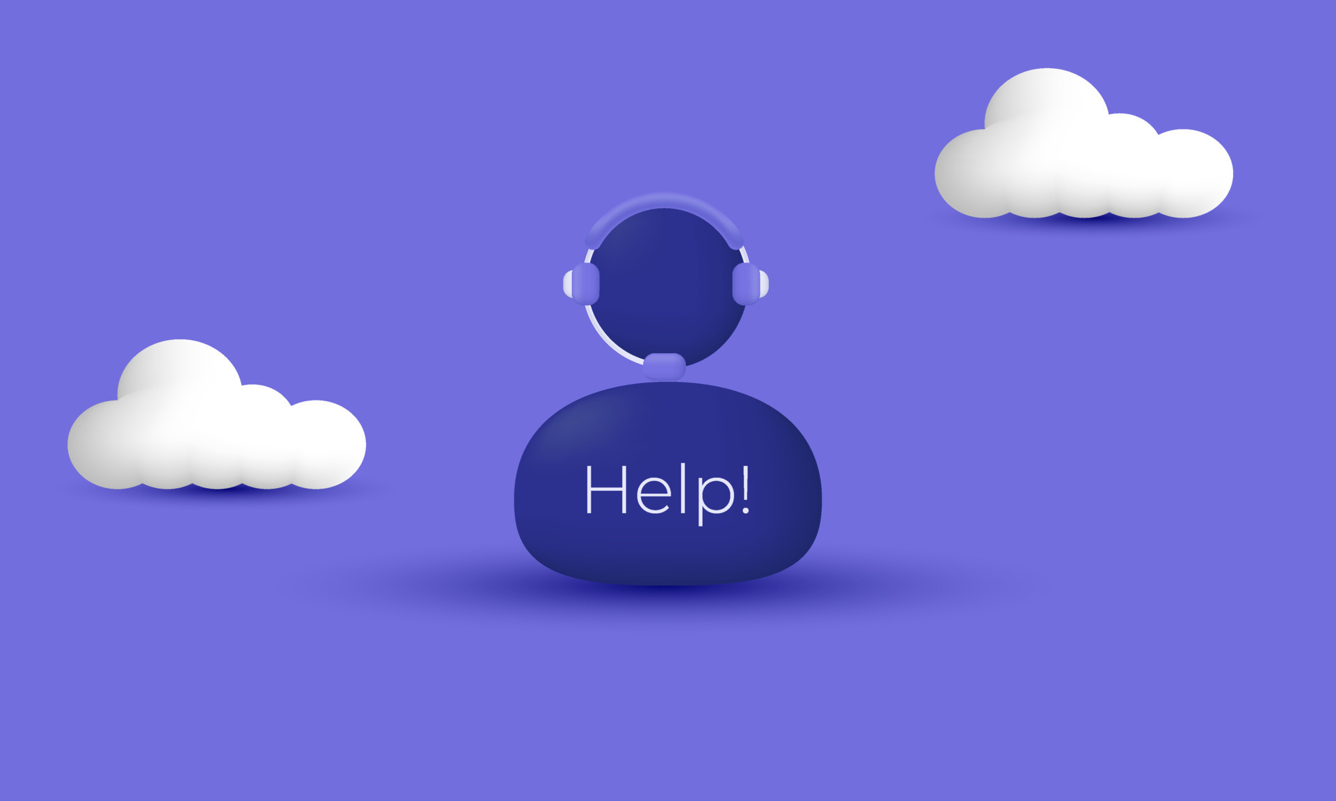 Vector 3d Realistic Cartoon Online Support Costumer Service Icon Trendy Modern Style Object