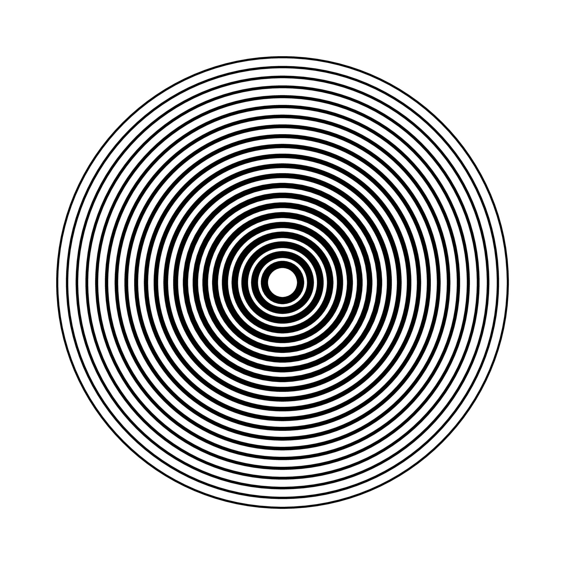 Concentric Circle Elements Spaced Concentric Circle Rings Sound Wave