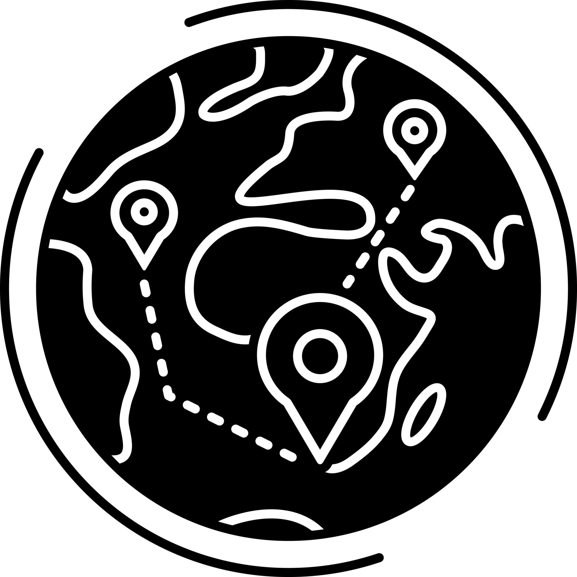 solid icon for concepts map 24087084 Vector Art at Vecteezy