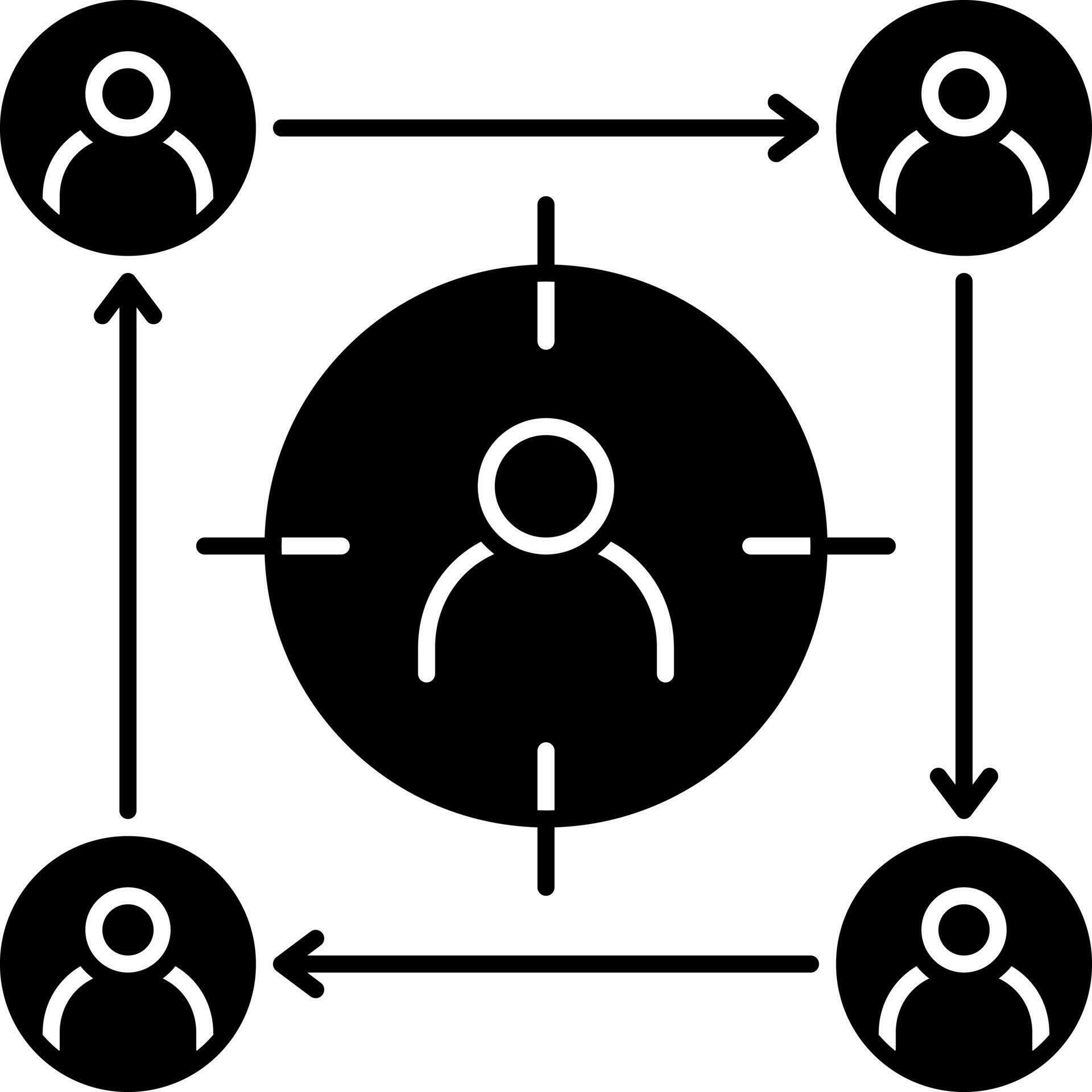 solid icon for focus groups 24087206 Vector Art at Vecteezy