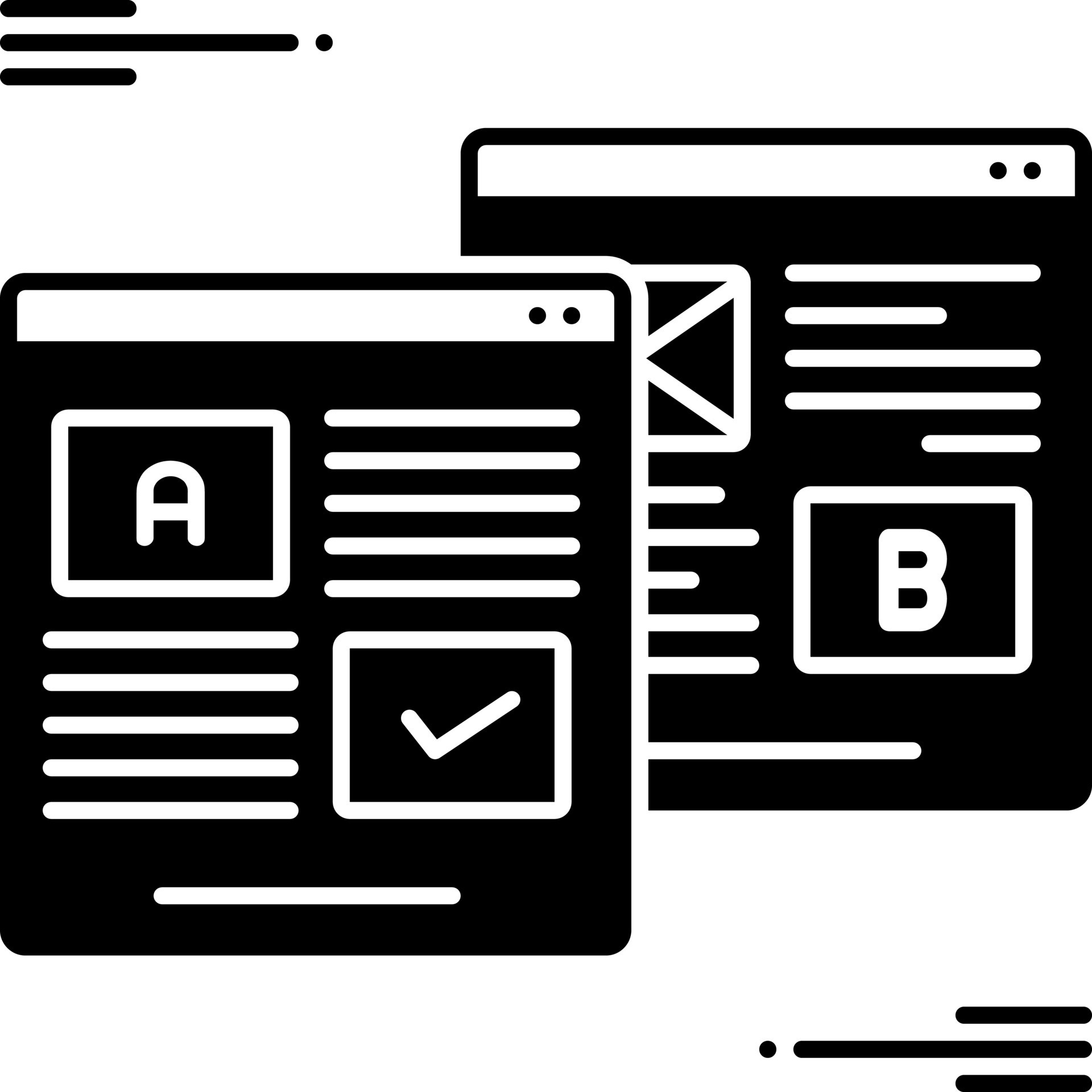 solid icon for ab testing 24087261 Vector Art at Vecteezy