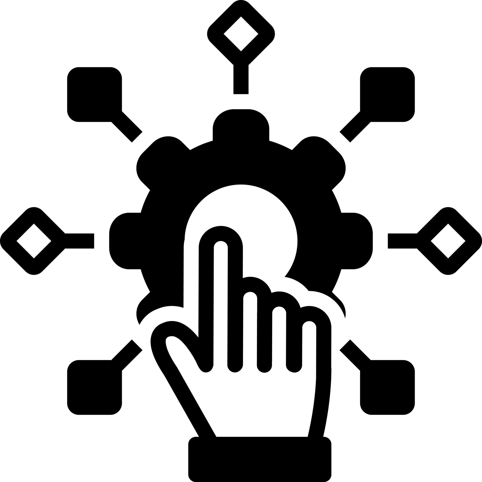 solid icon for adapt 24087302 Vector Art at Vecteezy