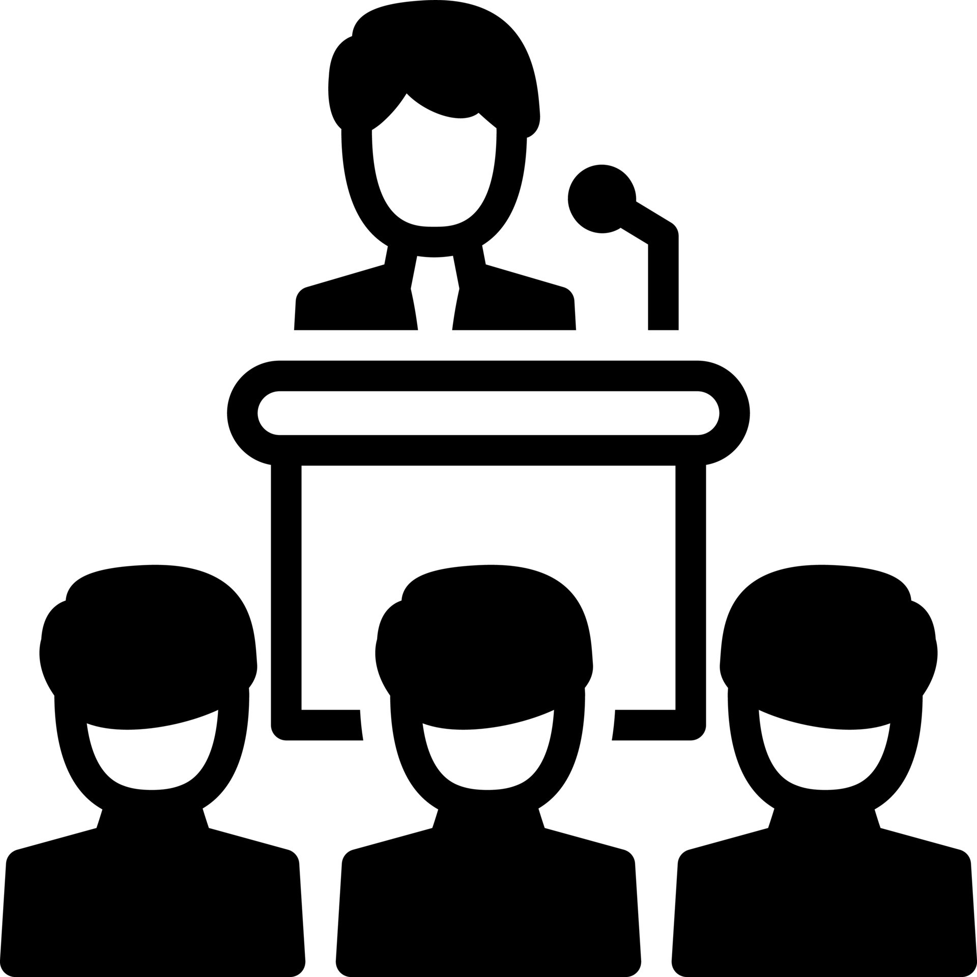 solid icon for conference 24087339 Vector Art at Vecteezy