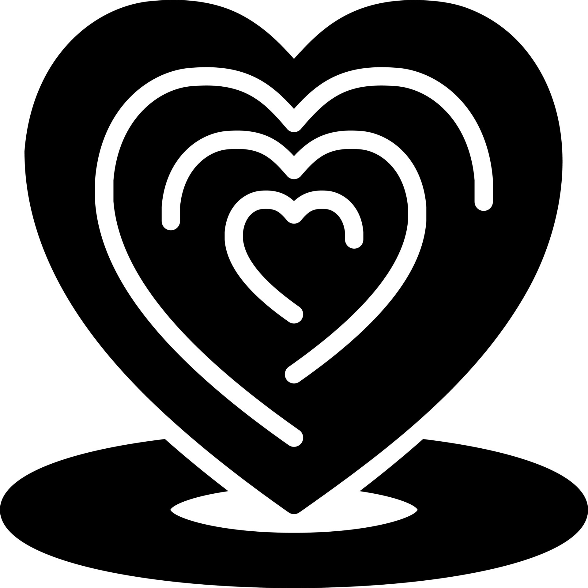 solid icon for heart 24087521 Vector Art at Vecteezy
