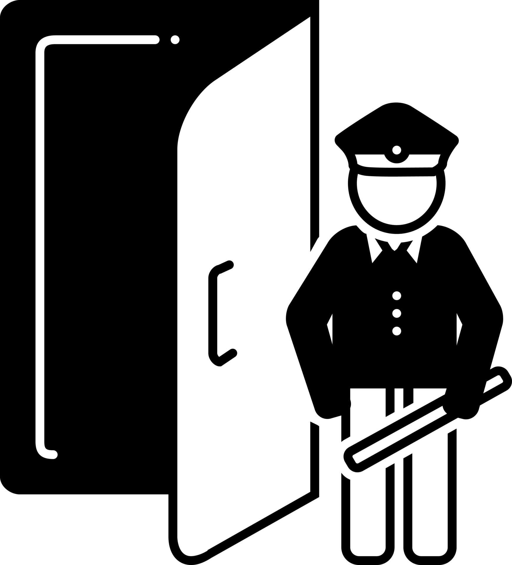 solid icon for doorman 24087529 Vector Art at Vecteezy