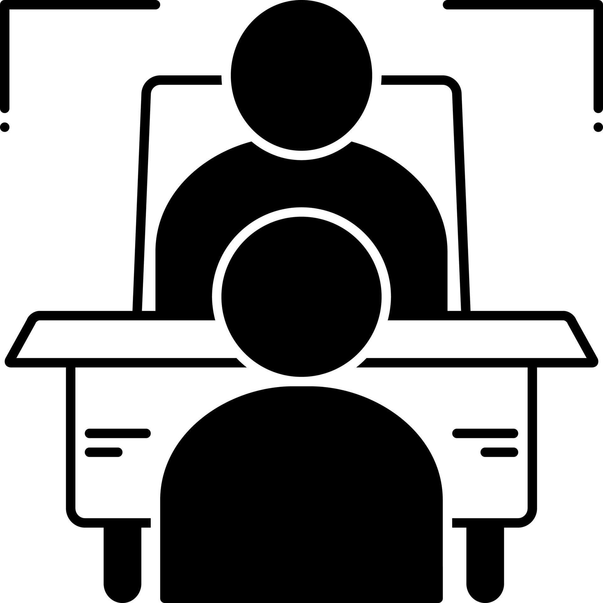 solid icon for contextual interviews 24087911 Vector Art at Vecteezy