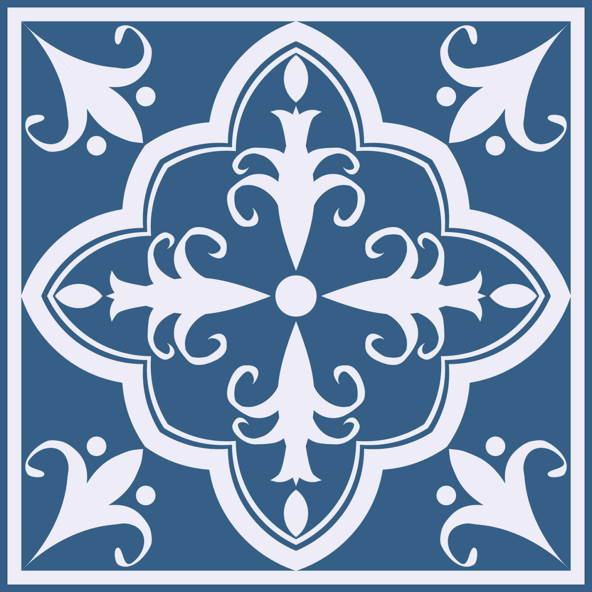 Ethnic geometric floral tile pattern. Ethnic geometric floral square ...