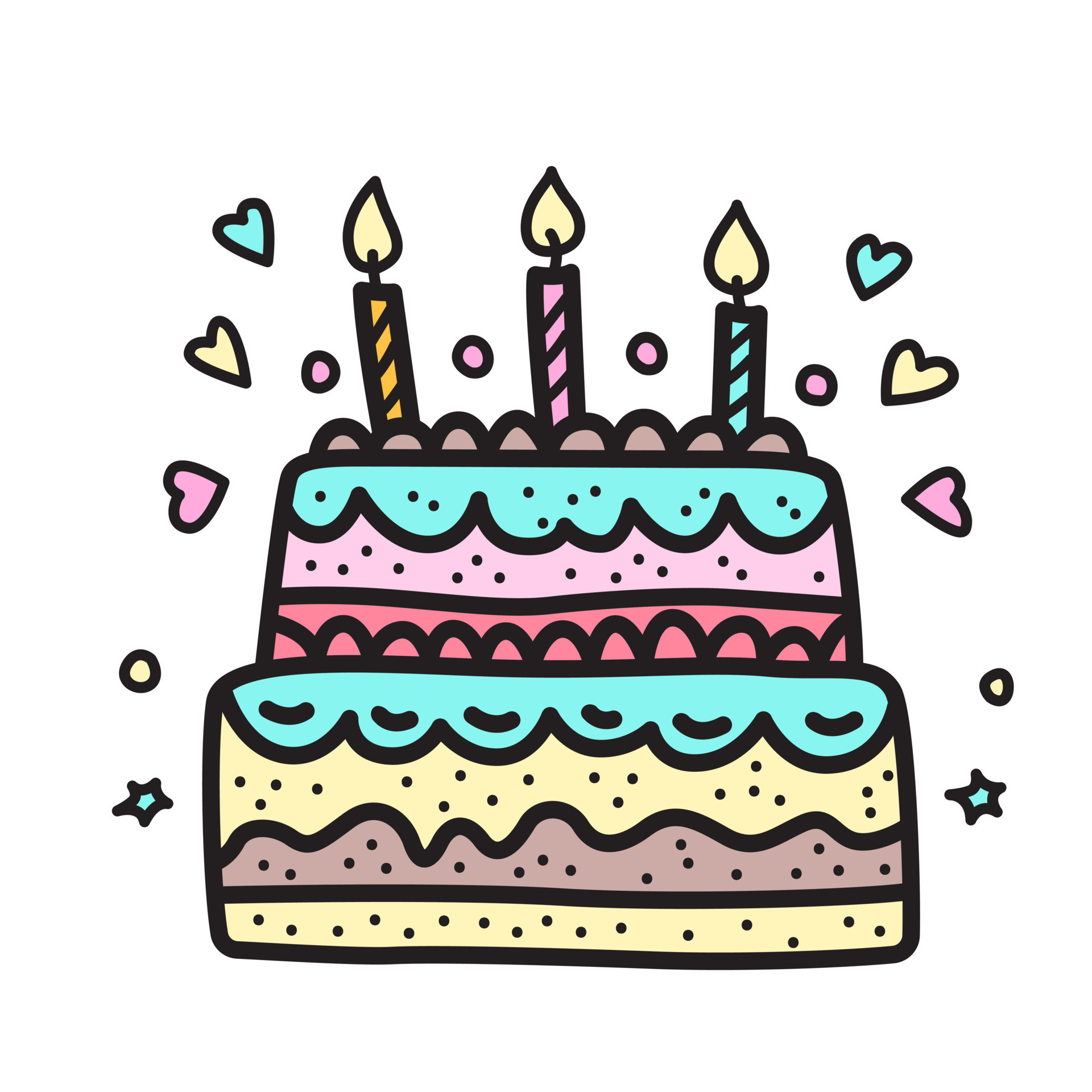 happy birthday cake doodle style 24089090 Vector Art at Vecteezy happy birthday cake doodle style 24089090 Vector Art at Vecteezy