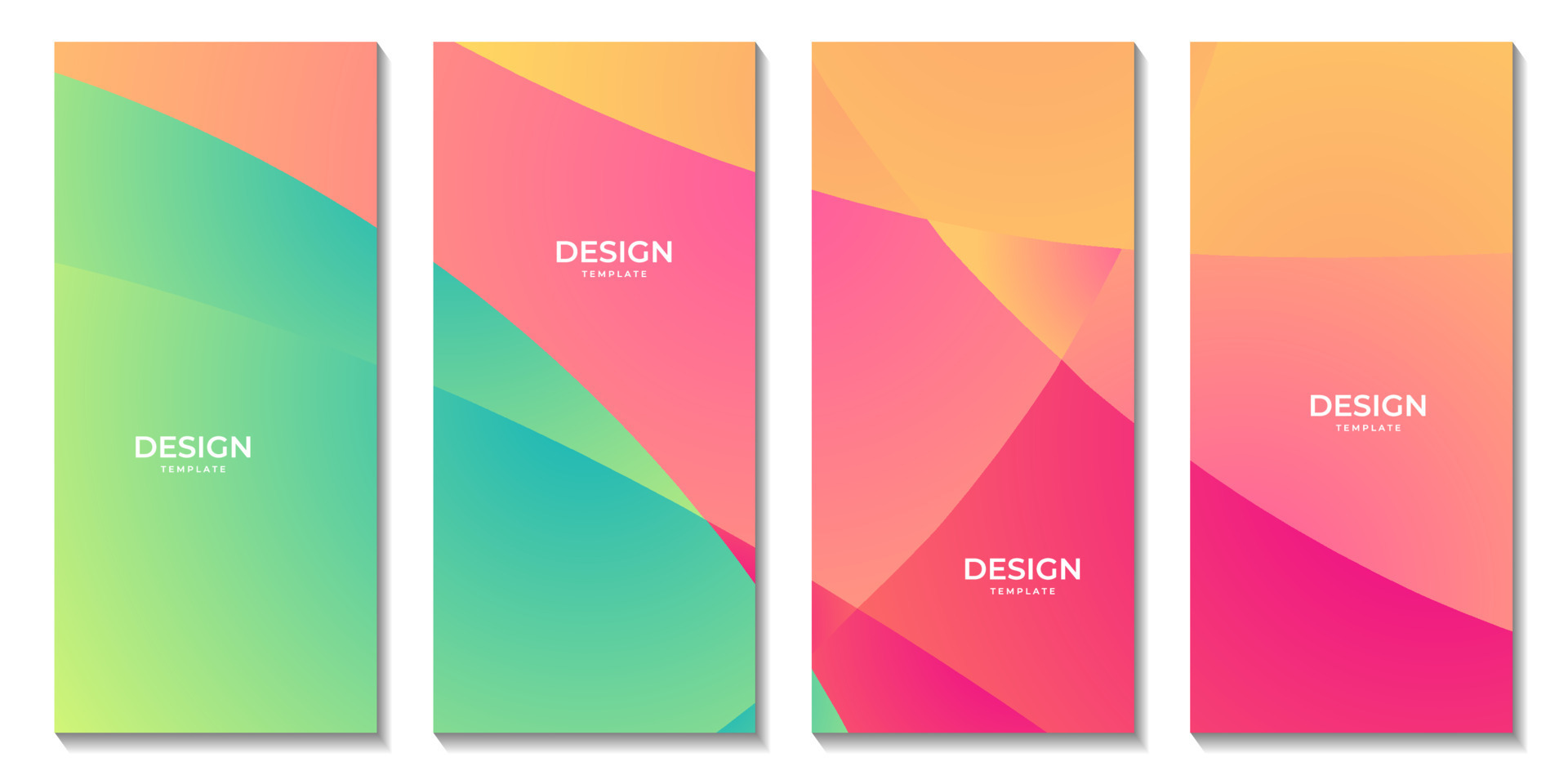 Set Of Brochures With Modern Abstract Colorful Background 24089408 Vector Art At Vecteezy