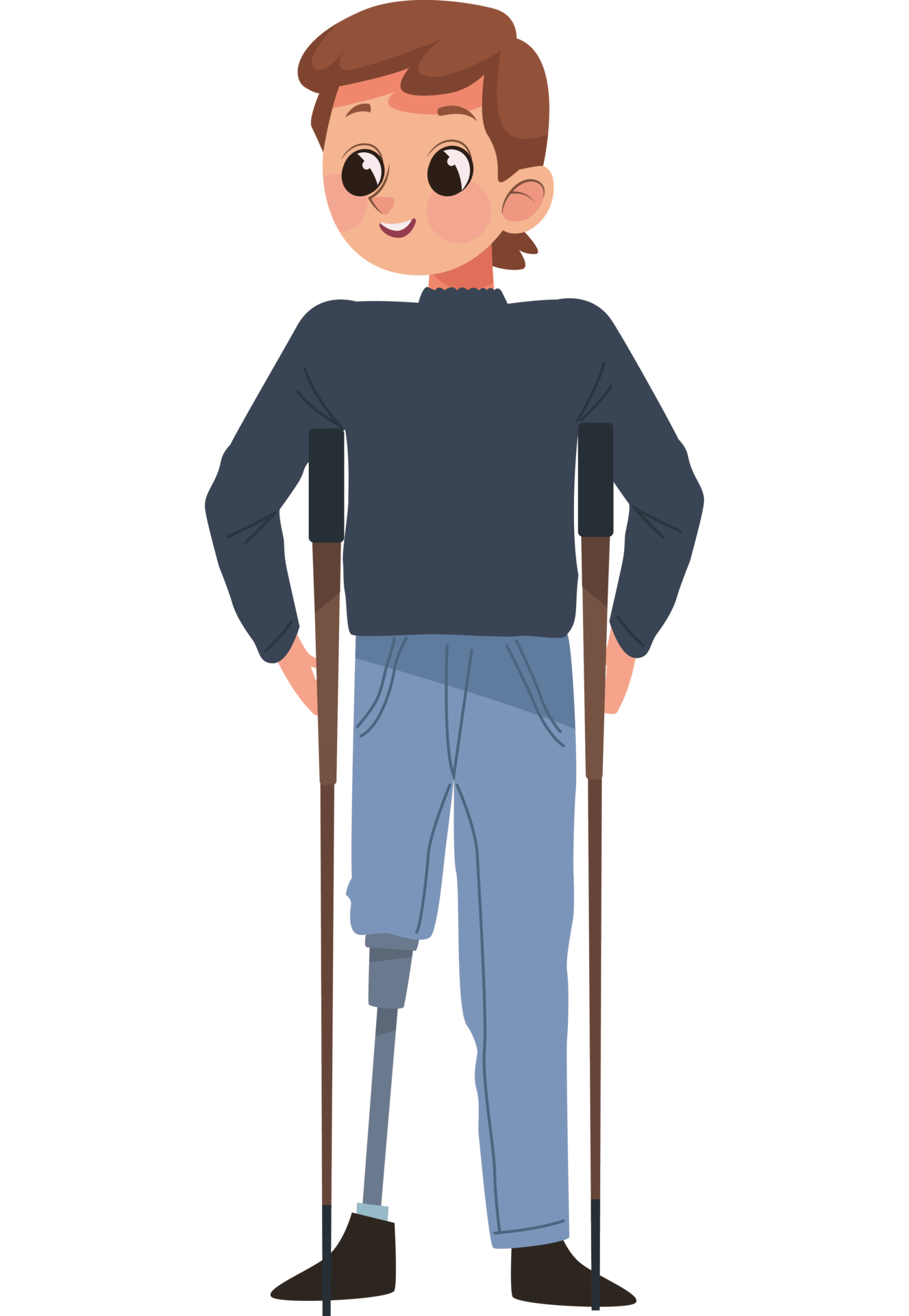 Man With Prosthetic Leg 24089506 Png