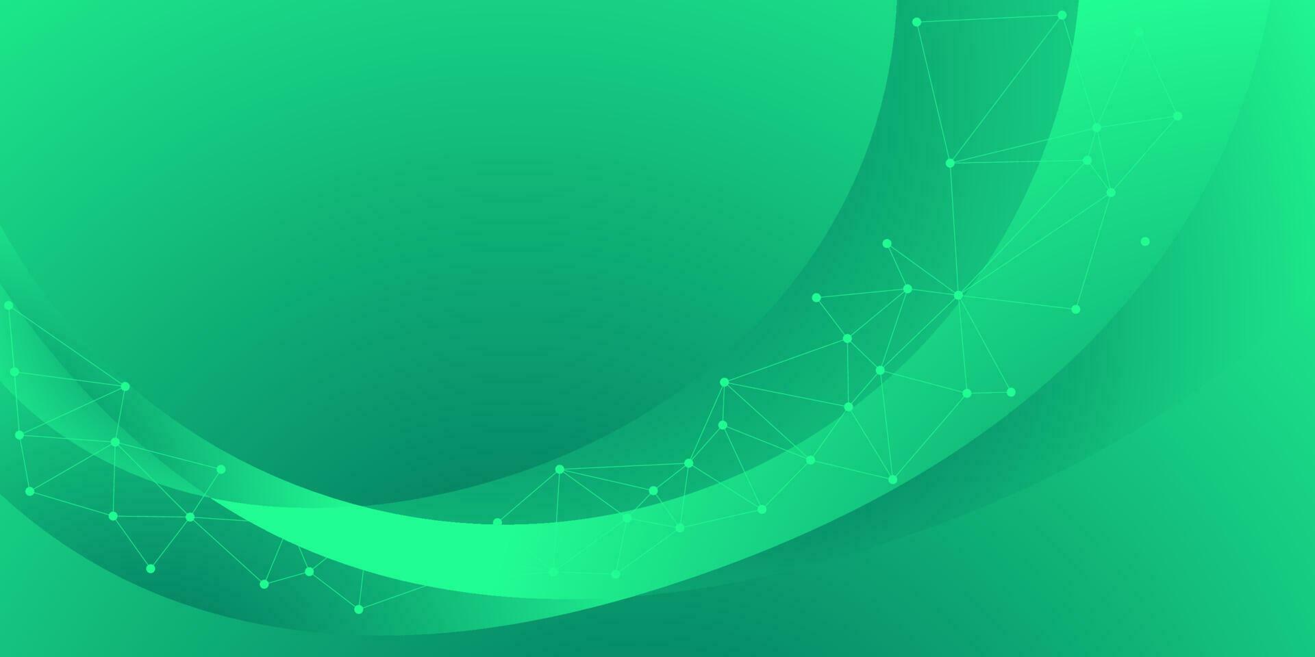 abstract green colorful geometric background with triangle shape pattern and molecular 24089751 ...