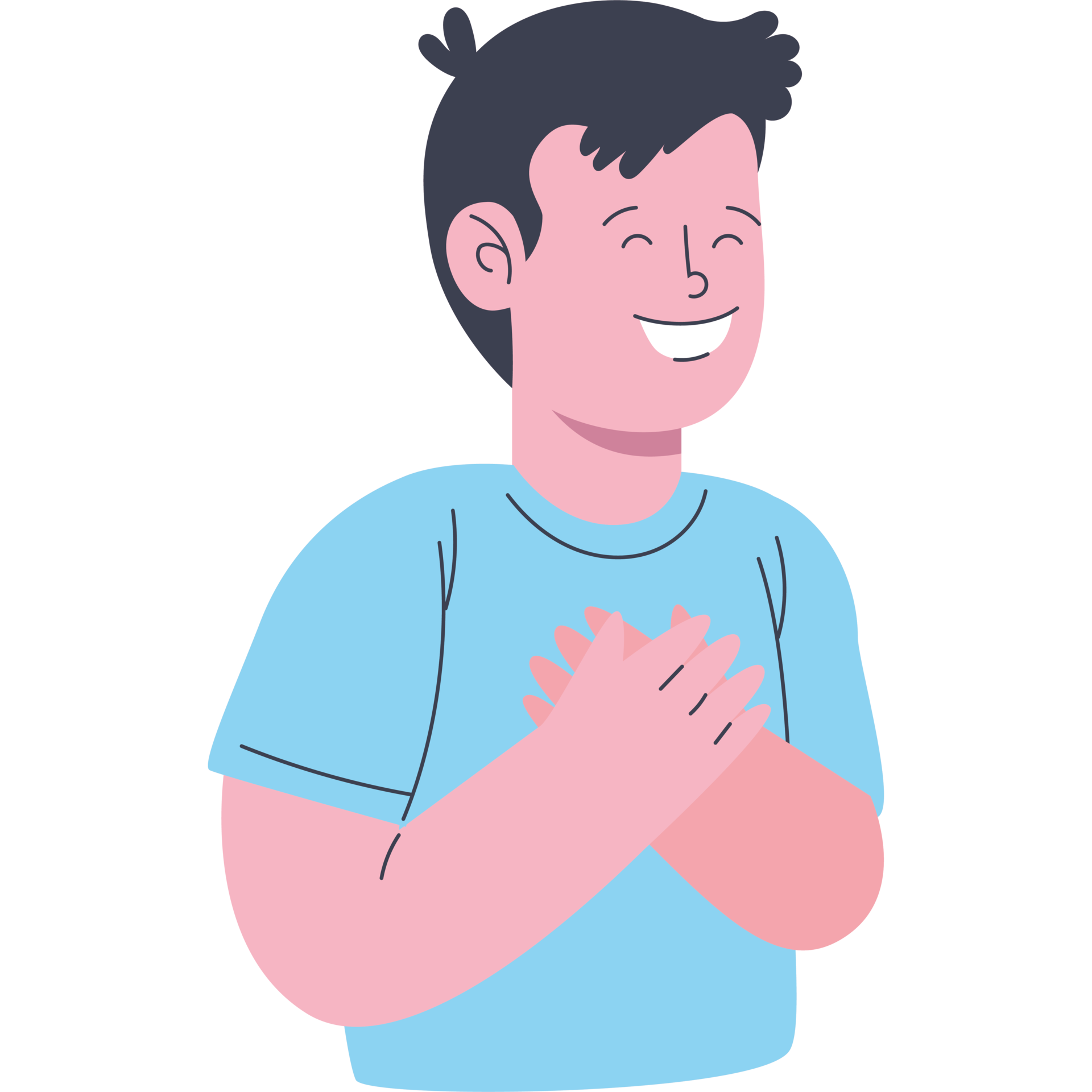 Happy Young Man Smiling 24089987 Png