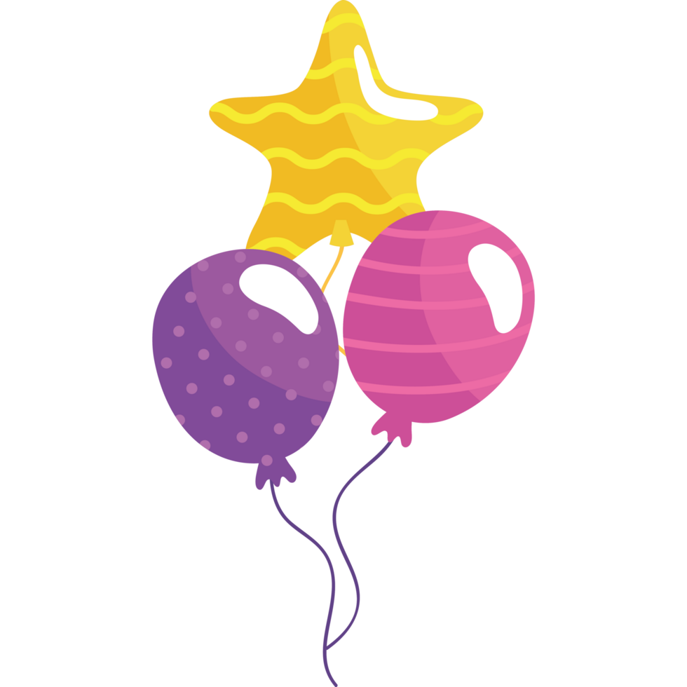 Three Balloons Helium Floating 24090382 Png